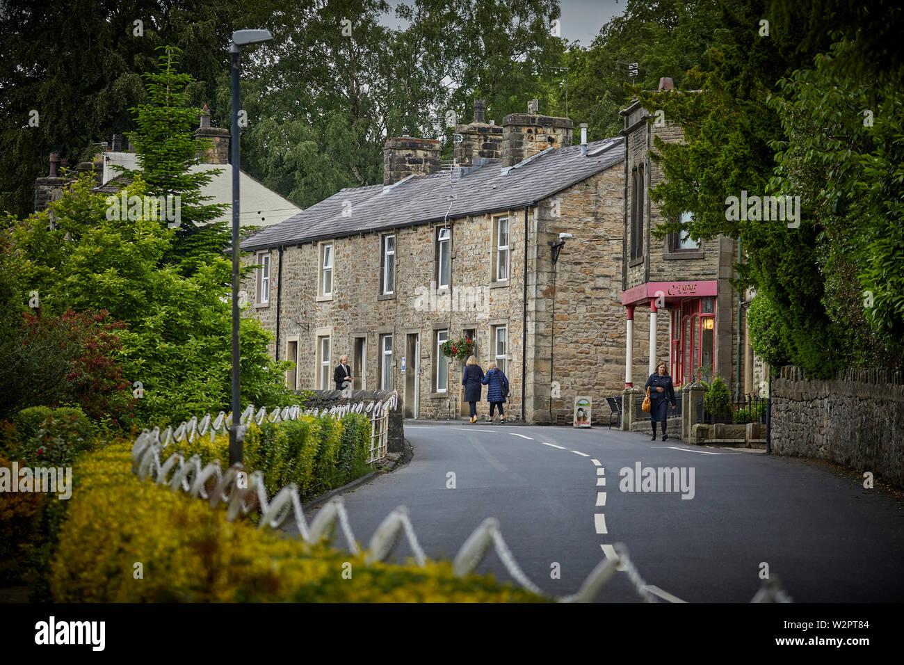 Waddington small picturesque village near Clitheroe in the Ribble ...