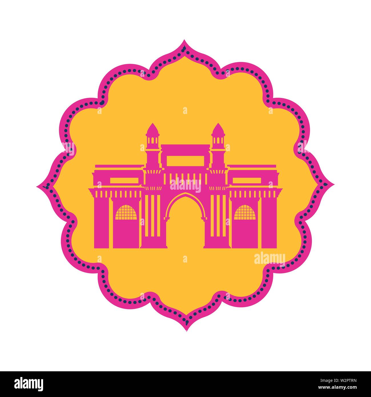 edification of gateway of india isolated icon Stock Vector Image & Art ...