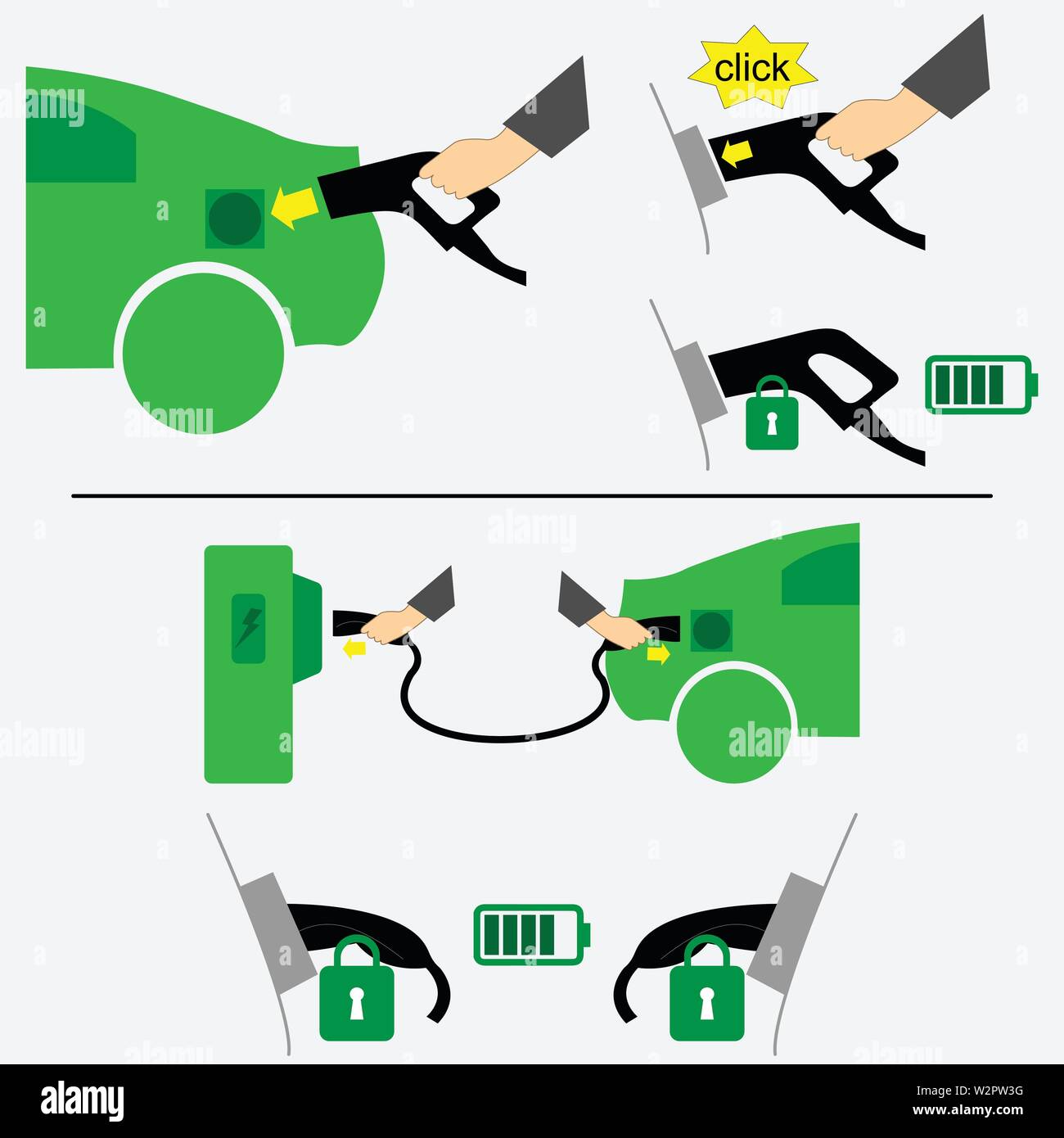 Charging station for electric vehicle Stock Vector Images - Alamy
