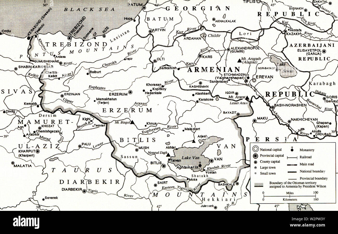 Treaty Of Sevres Map