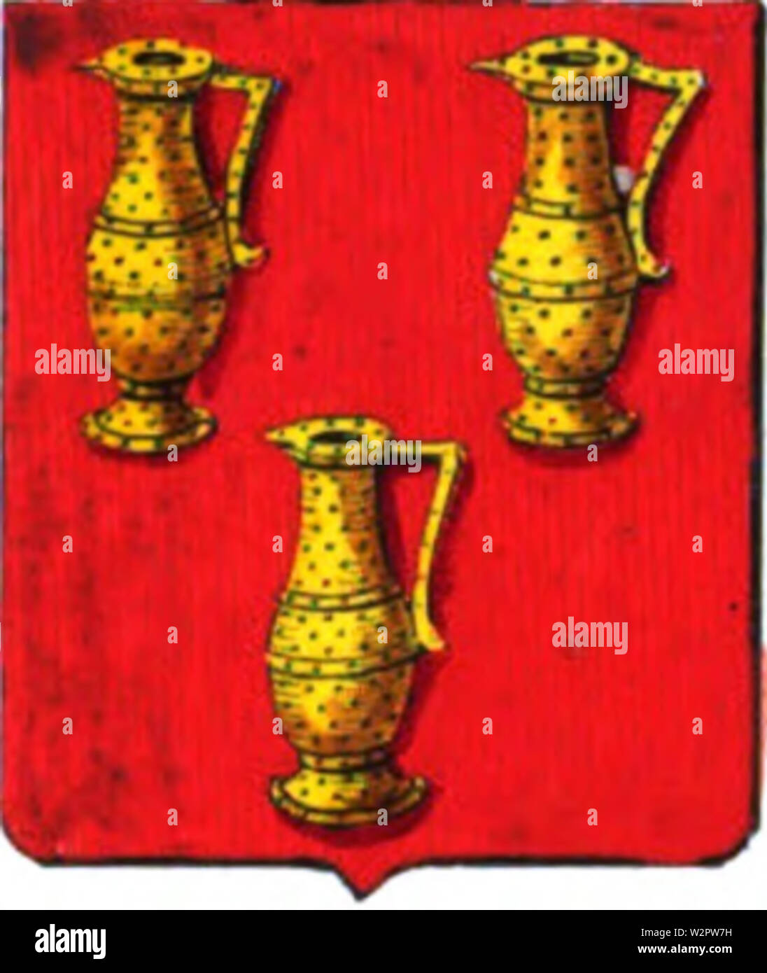 Armes de la famille de Posson Stock Photo - Alamy