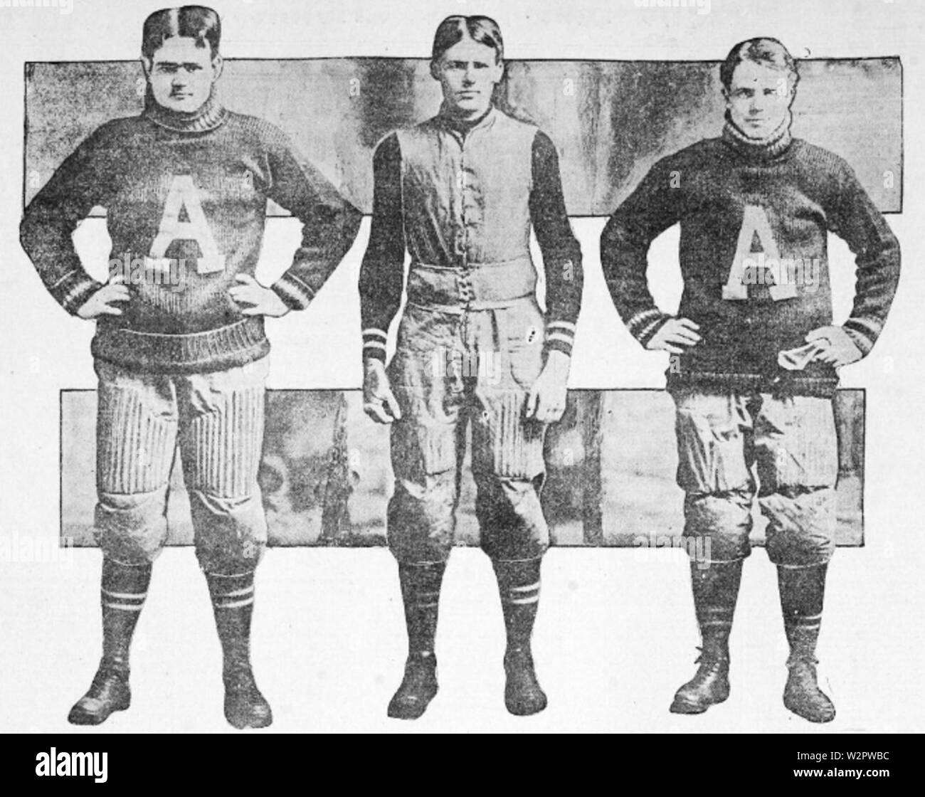 Army football players 1904 Stock Photo - Alamy