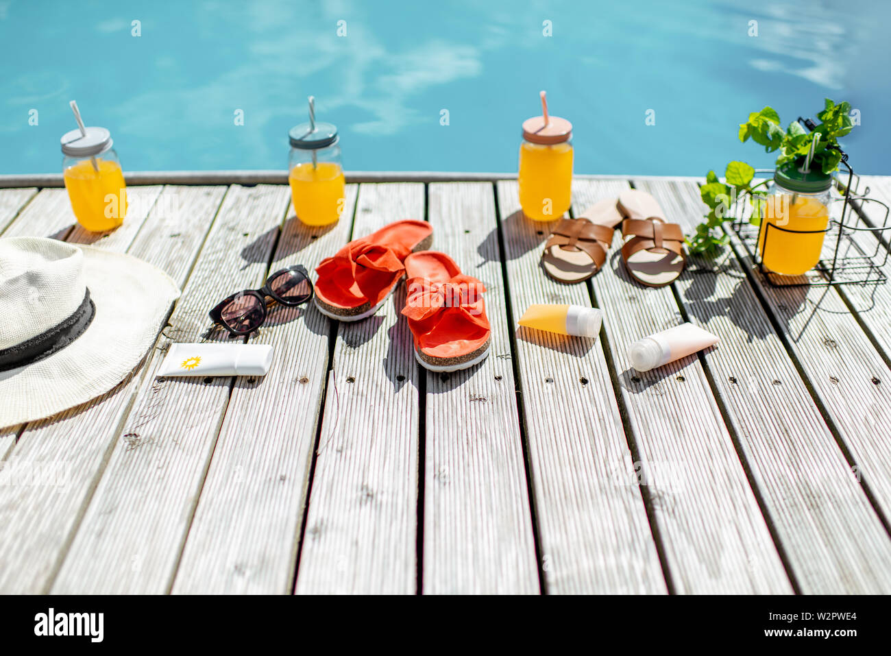 Sunglasses poolside hotel swimming pool hi-res stock photography and ...