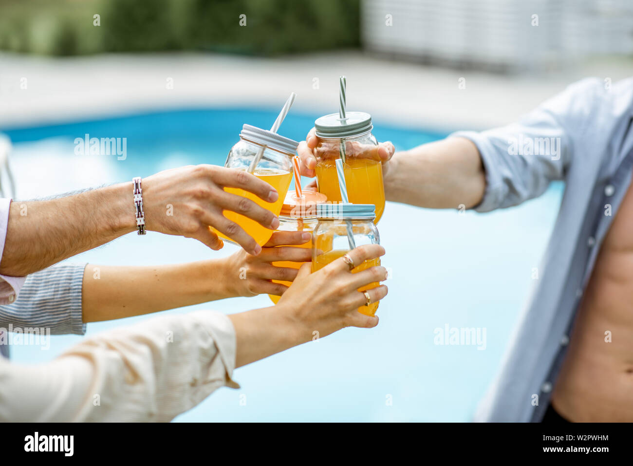 Juice bar by swimming pool hi-res stock photography and images - Alamy