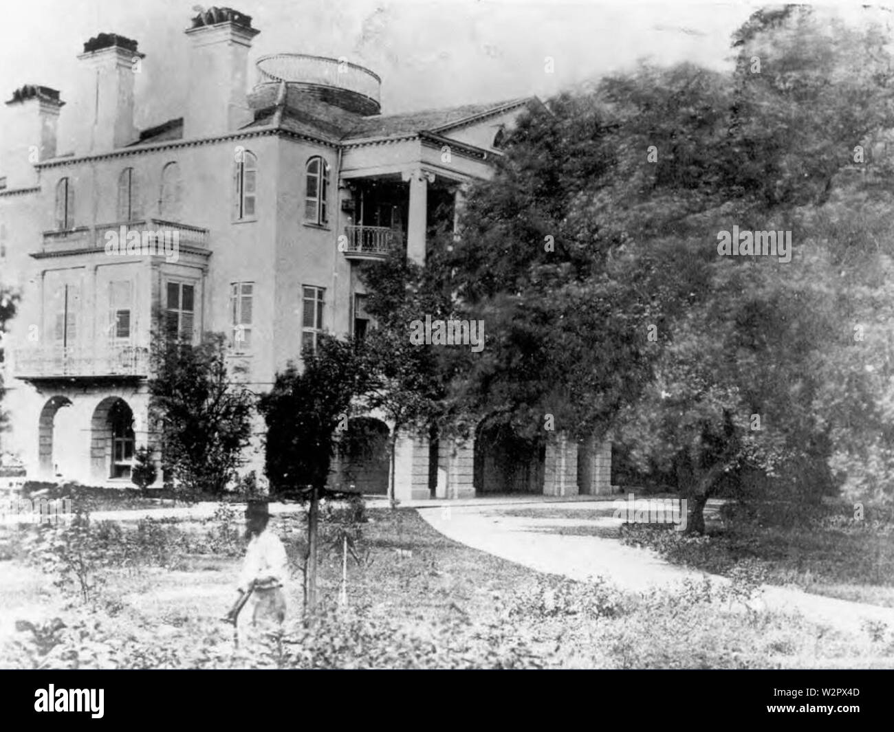 Ashley Hall in about 1876 Stock Photo - Alamy