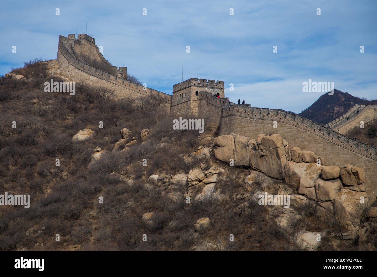 The great wall of China at Badaling, near Beijing Stock Photo - Alamy