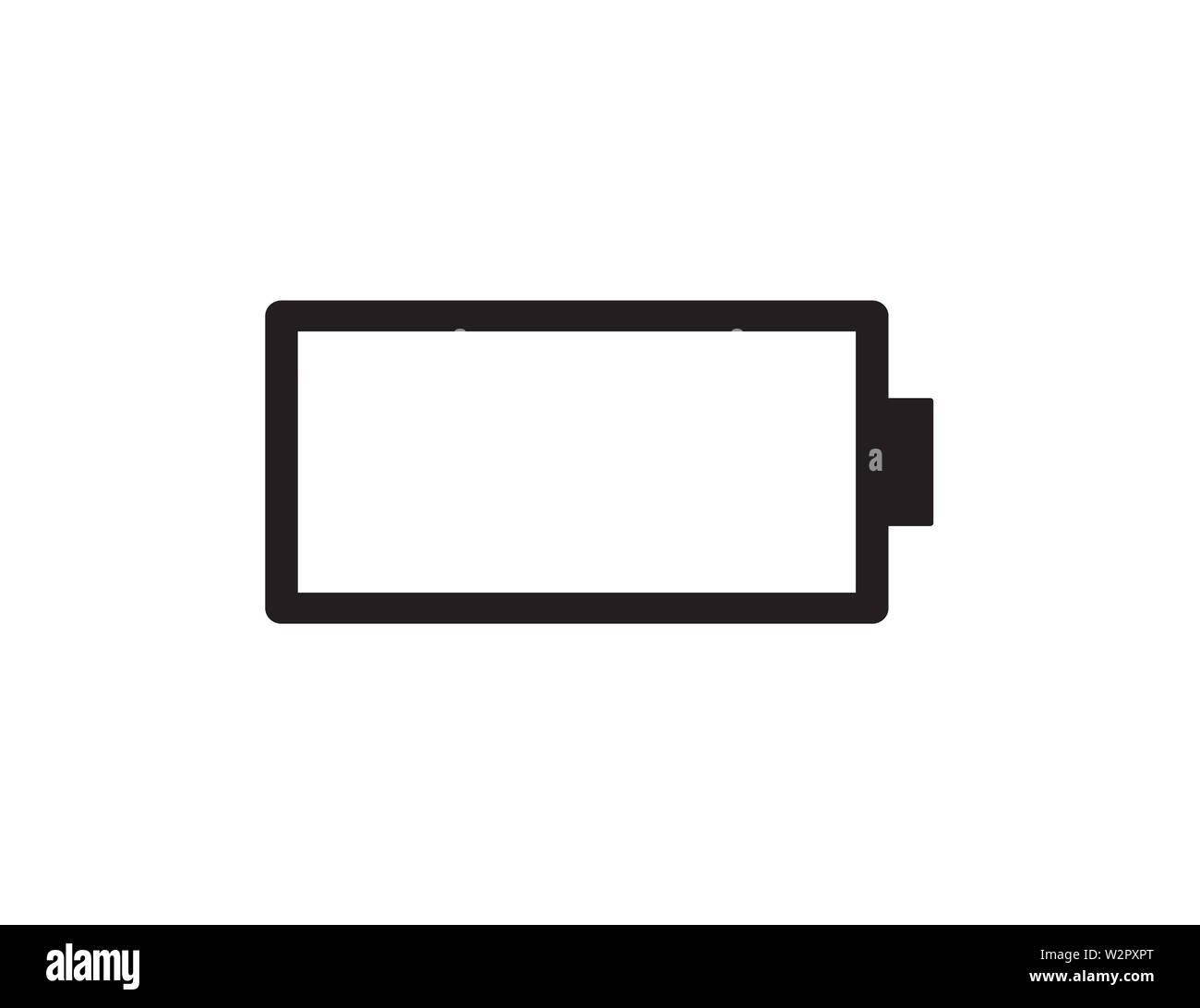 Battery Icon In Flat Style Vector Icon For Apps, UI, Websites. Black ...