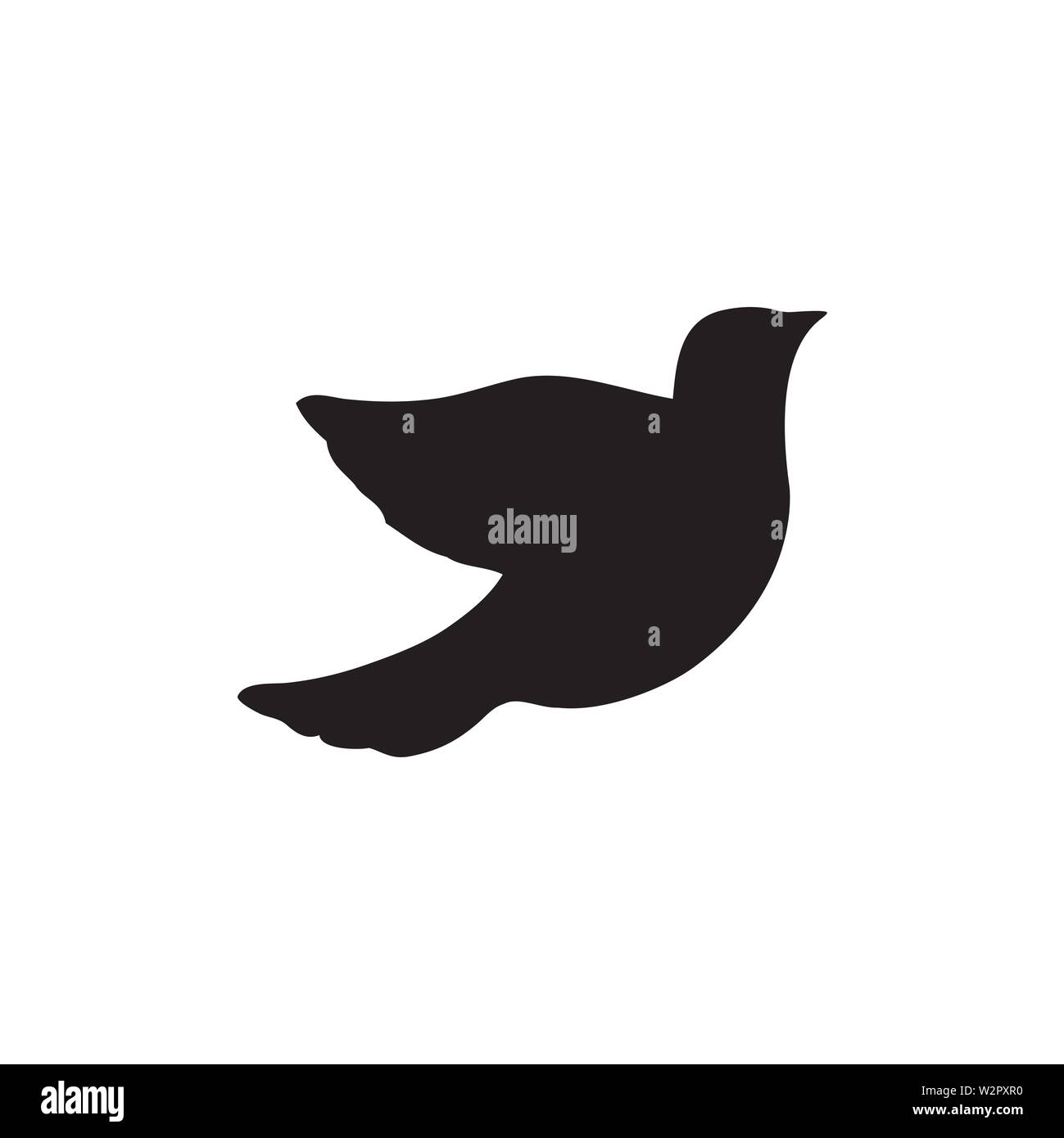 Bird Icon In Flat Style Vector For Apps, UI, Websites. Black Icon ...