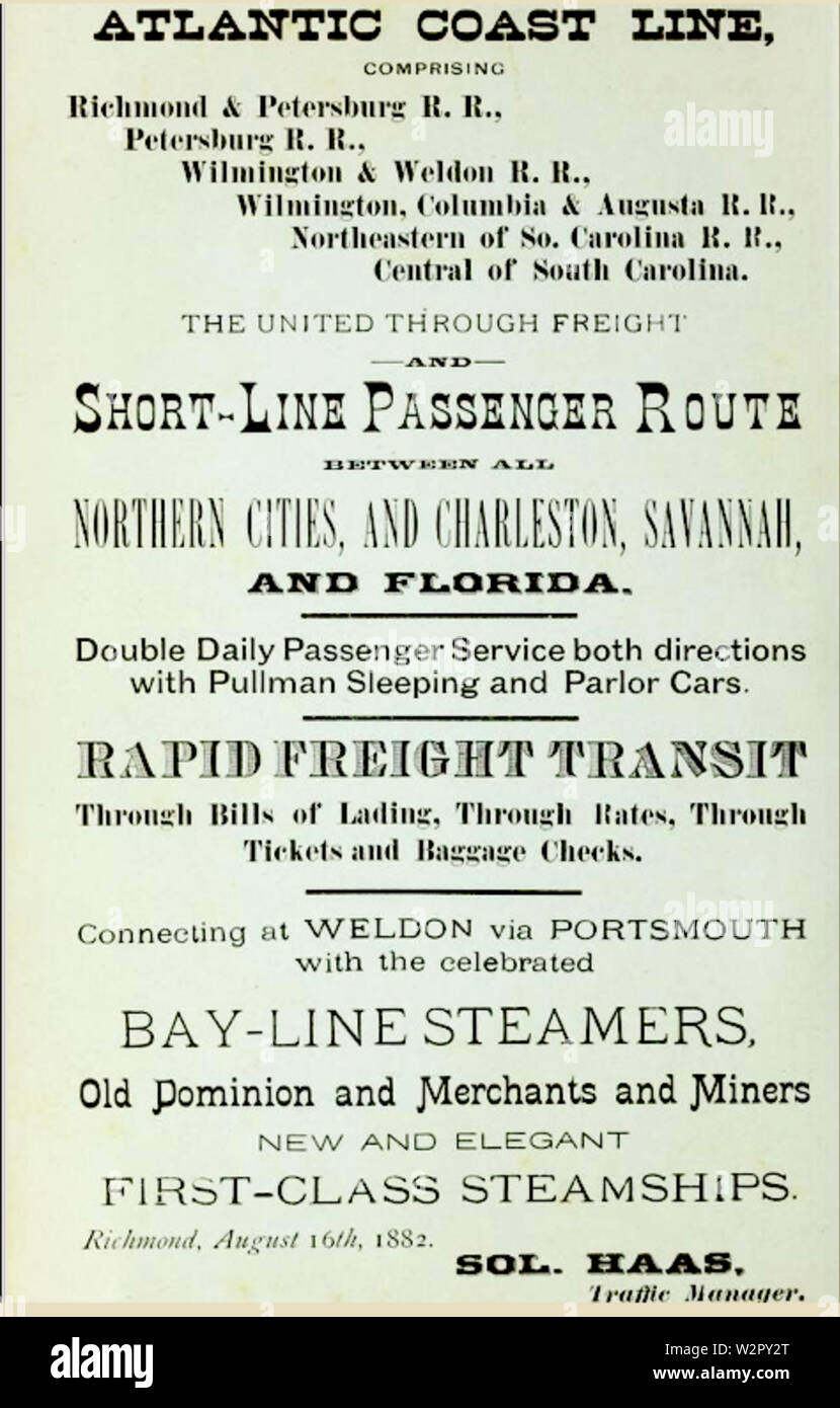 Atlantic coast line railroad hi-res stock photography and images - Alamy