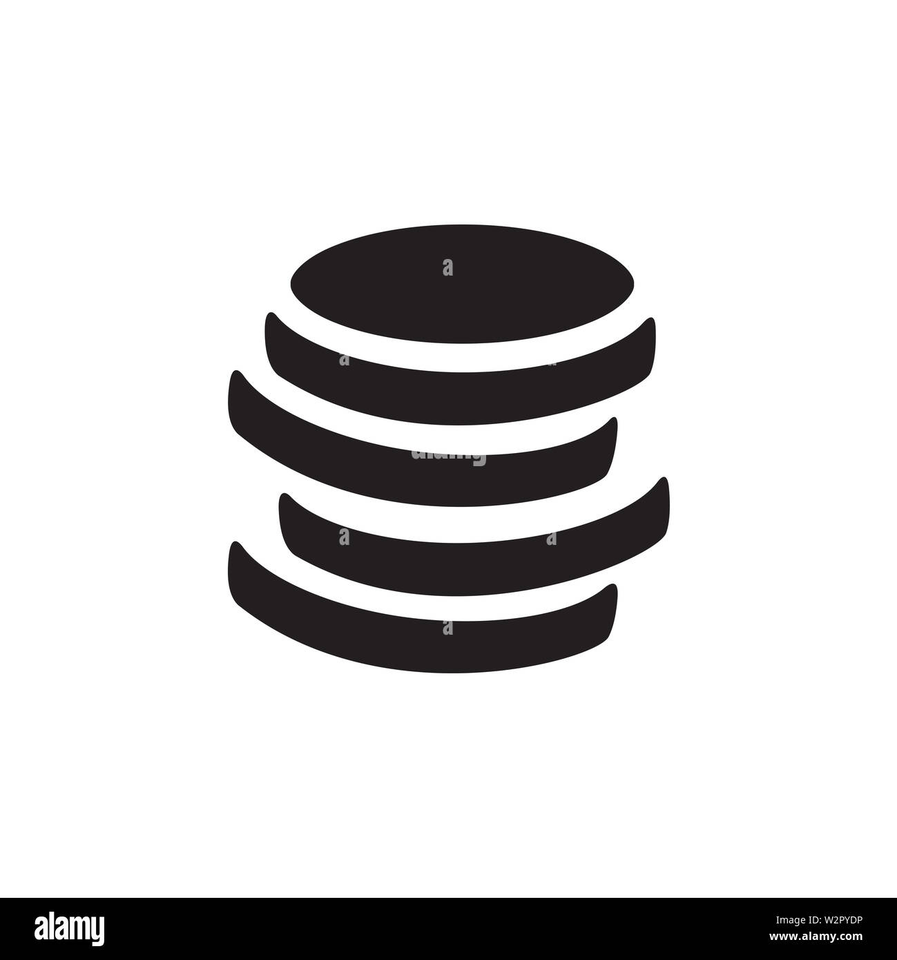 Coin Icon In Flat Style Vector Icon For Apps, UI, Websites. Currency ...