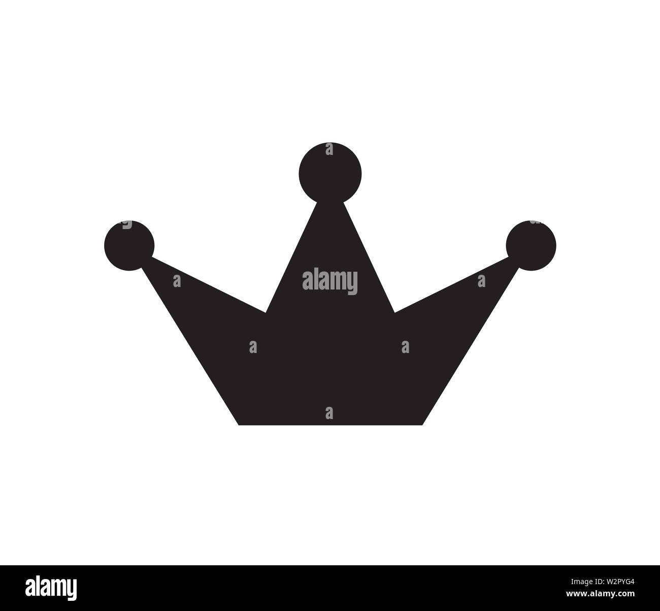 Crown Icon In Flat Style Vector Icon For Apps, UI, Websites. Black Icon ...