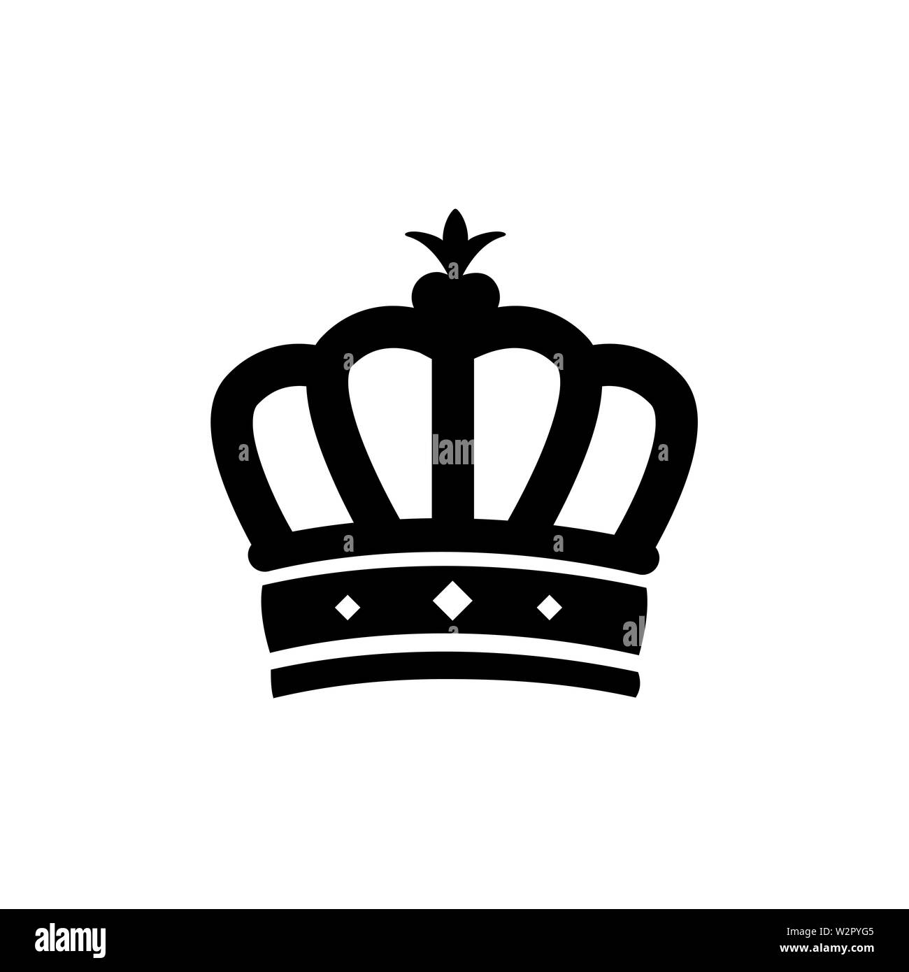 Crown Icon In Flat Style Vector Icon For Apps, UI, Websites. Black Icon ...