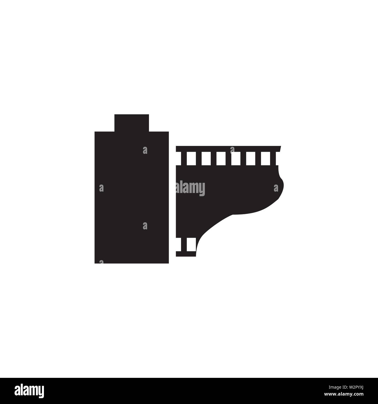 Film Strip Icon In Flat Style Vector For App, UI, Websites. Film Reel ...