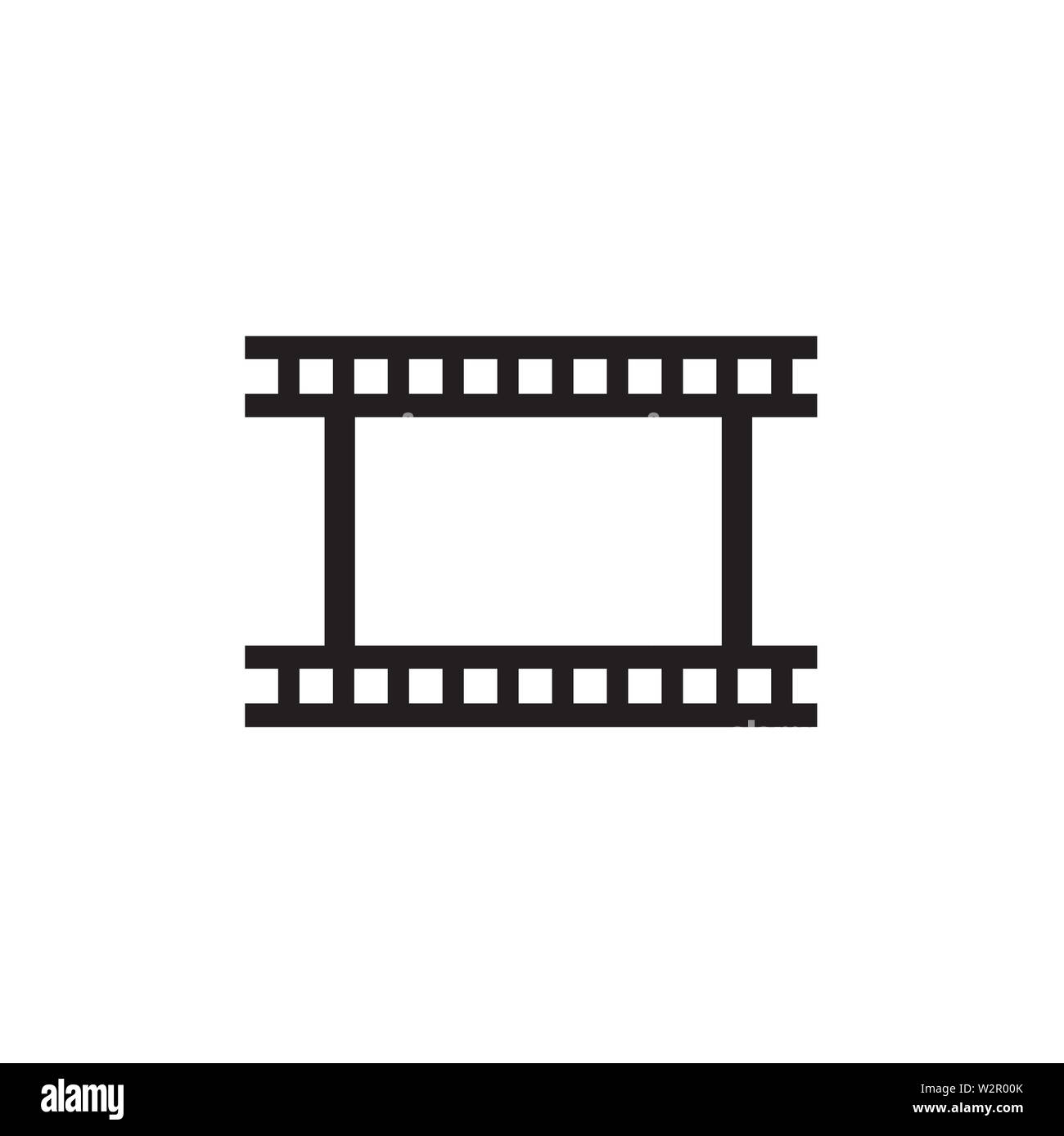 Film Strip Icon In Flat Style Vector For App, UI, Websites. Film Reel ...