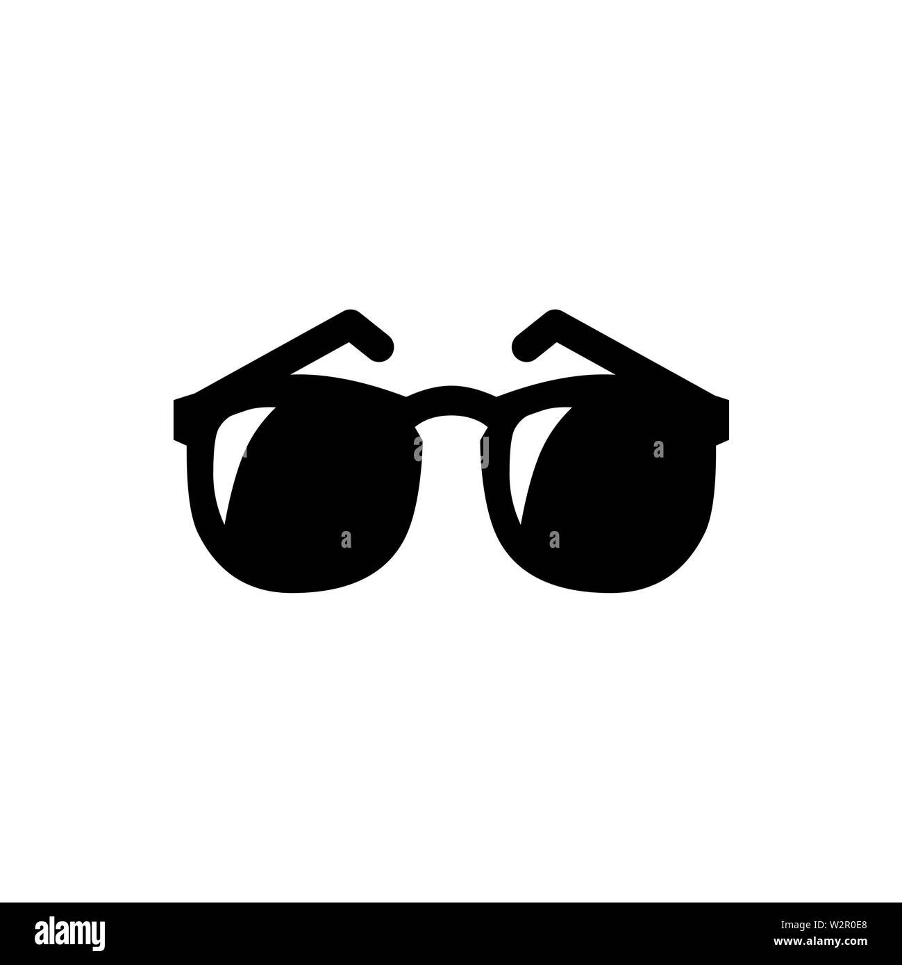 Glasses Icon In Flat Style Vector For App, UI, Websites. Black Icon ...
