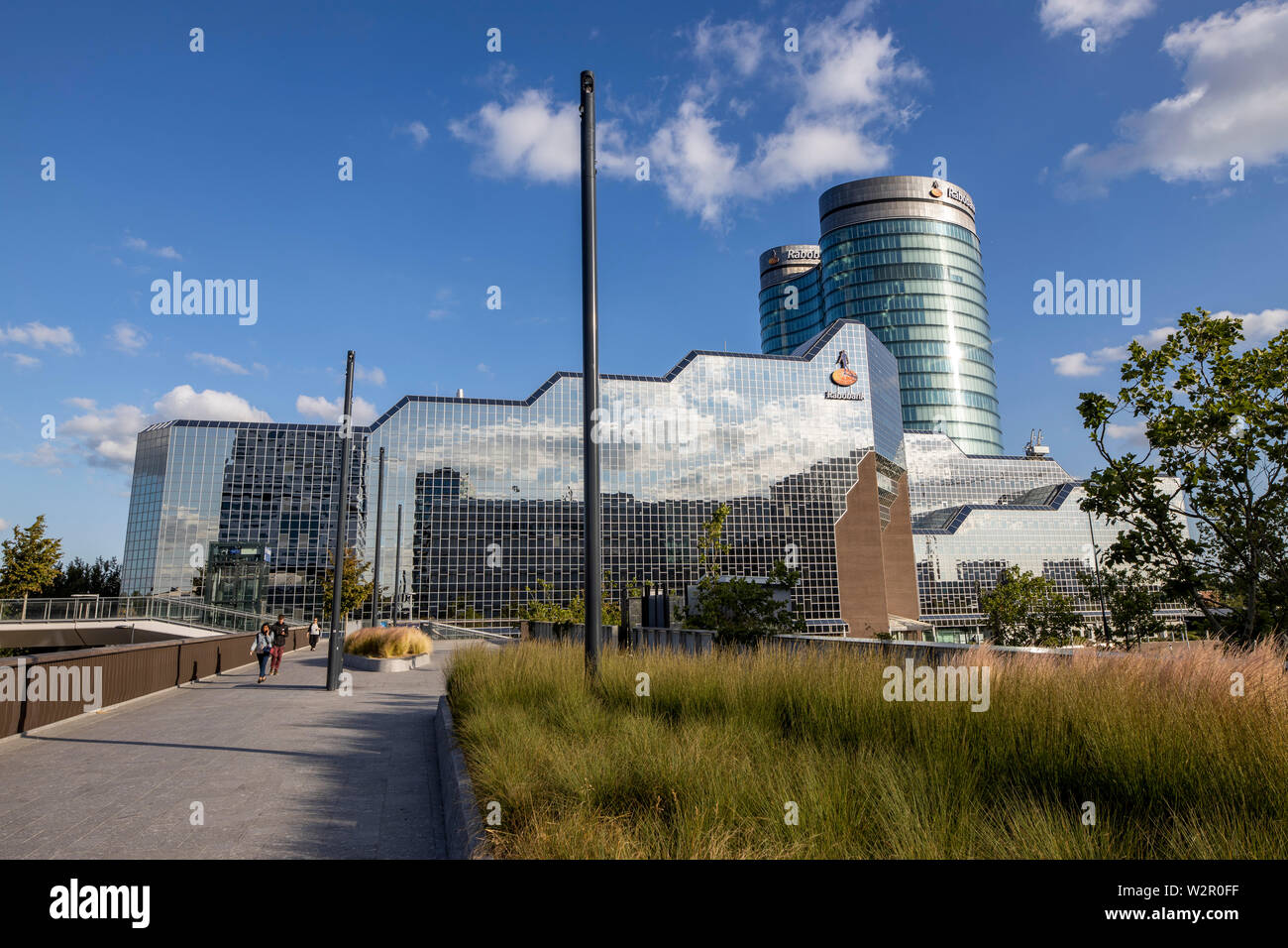 Utrecht, Netherlands, Rabobank bank building at the main station Stock ...