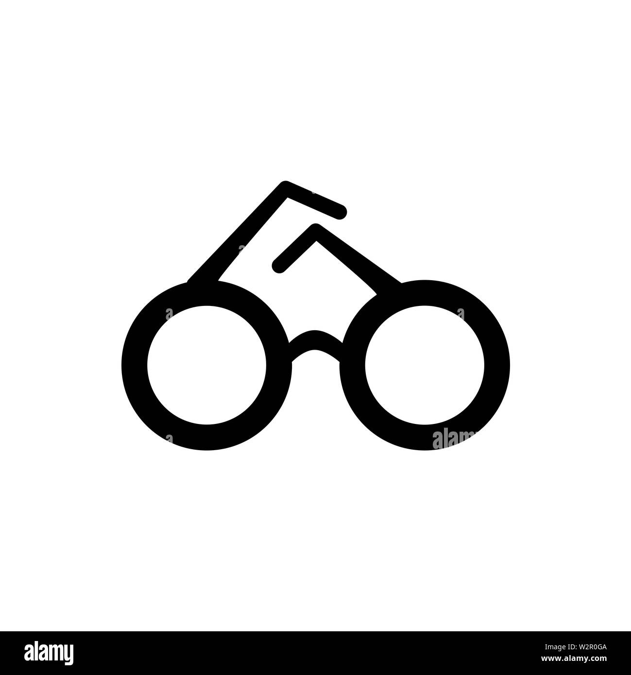 Glasses Icon In Flat Style Vector For App, UI, Websites. Black Icon ...