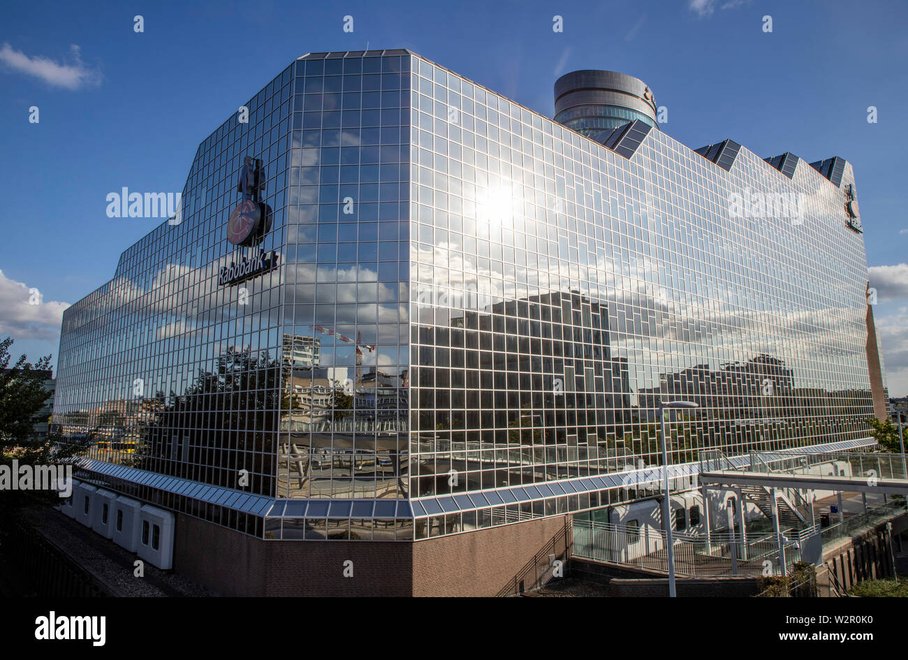 Utrecht, Netherlands, Rabobank bank building at the main station Stock ...