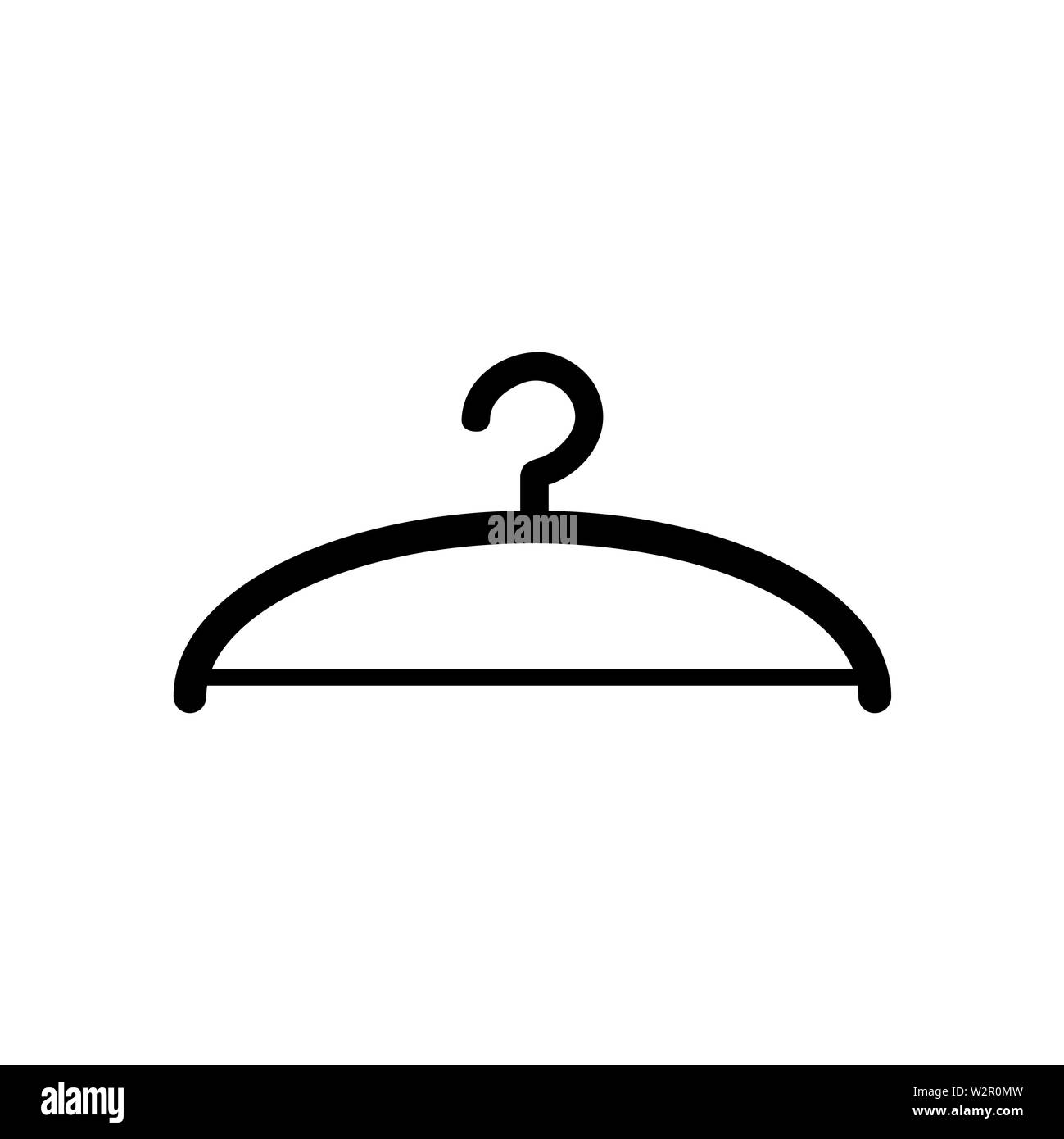 Hanger Icon In Flat Style Vector For App, UI, Websites. Black Icon ...