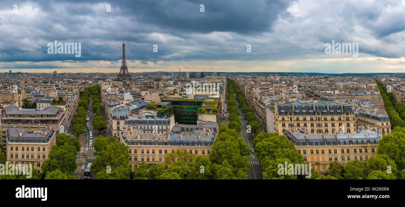 Aerial view paris hi-res stock photography and images - Alamy