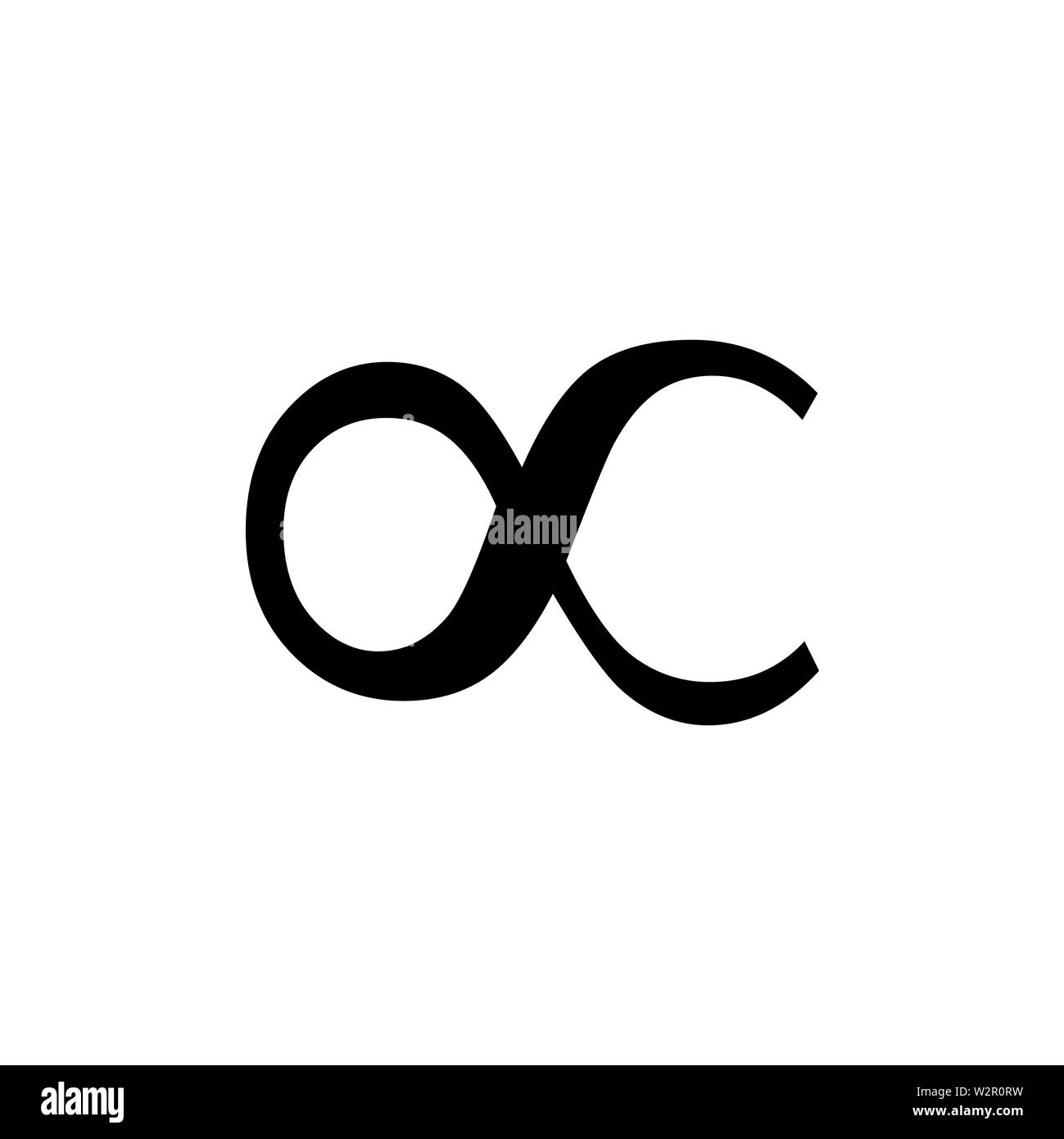 Infinity Icon In Flat Style Vector For App, UI, Websites. Black Icon ...