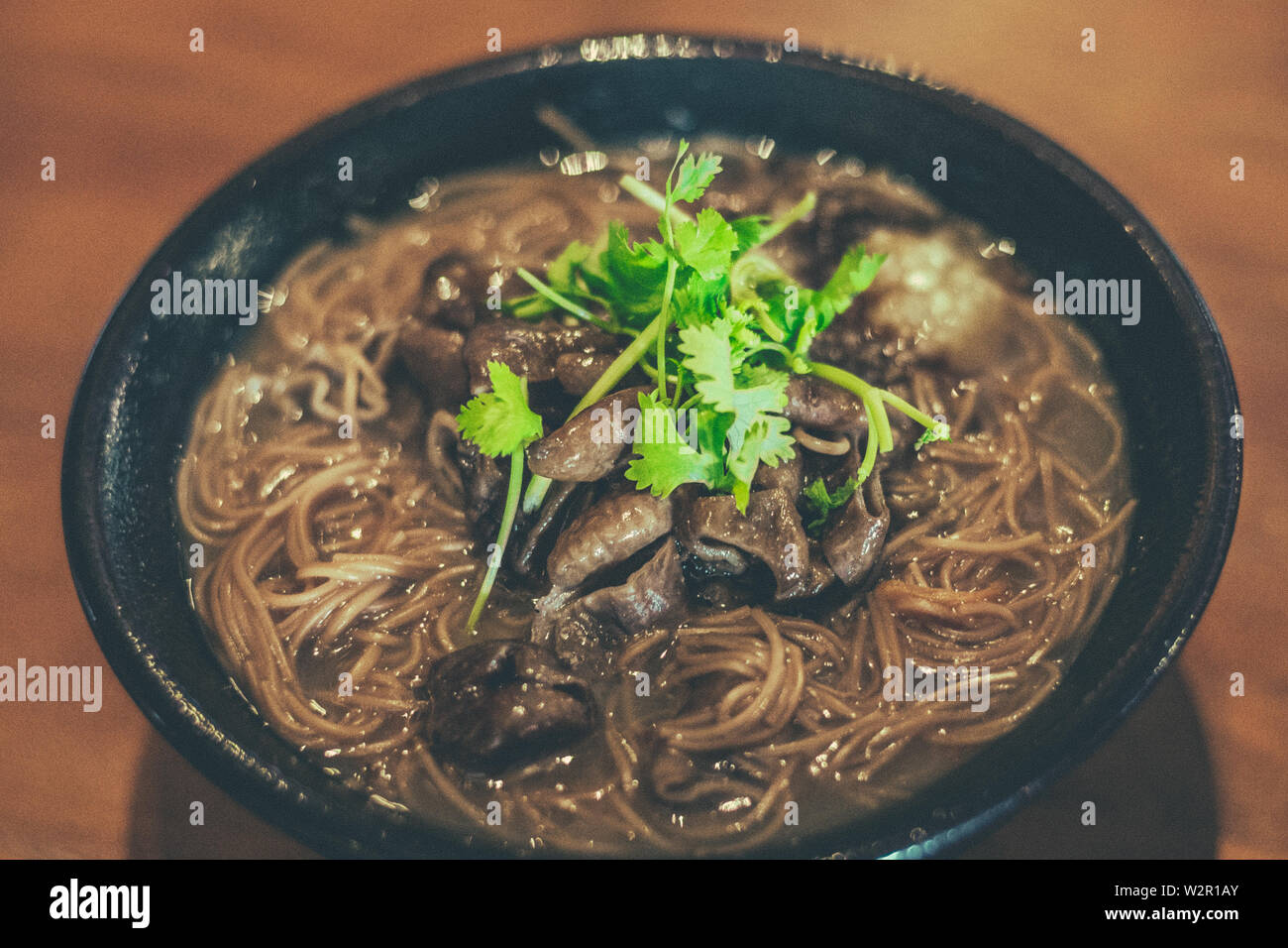 Taiwanese Intestine Vermicelli with brasied pig intestine and dark ...
