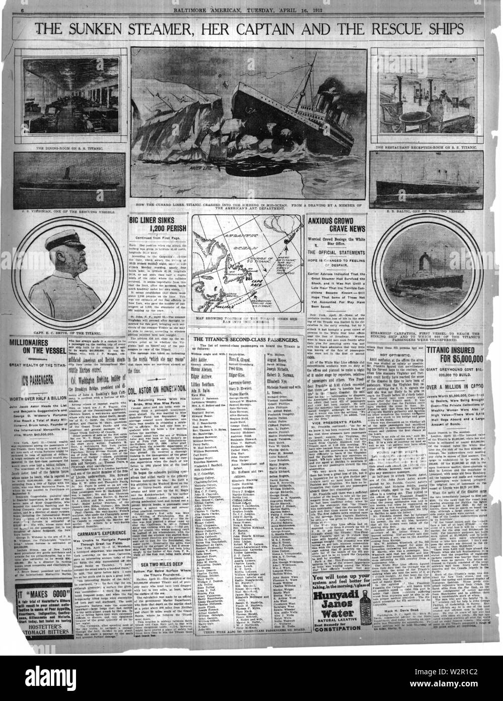 16 april 1912 hi-res stock photography and images - Alamy