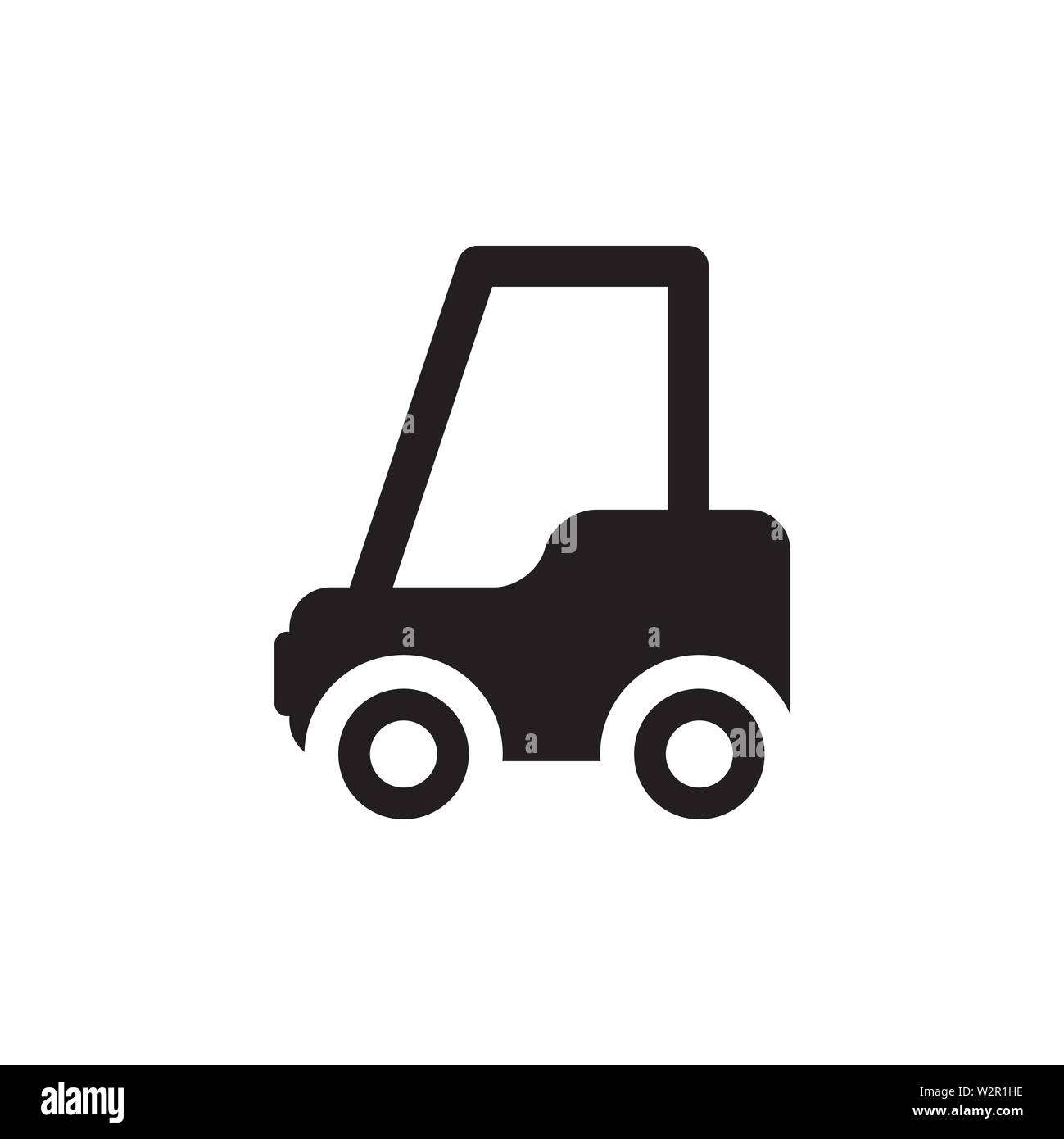Nano Car Icon In Flat Style Vector For App, UI, Websites. Black Icon ...