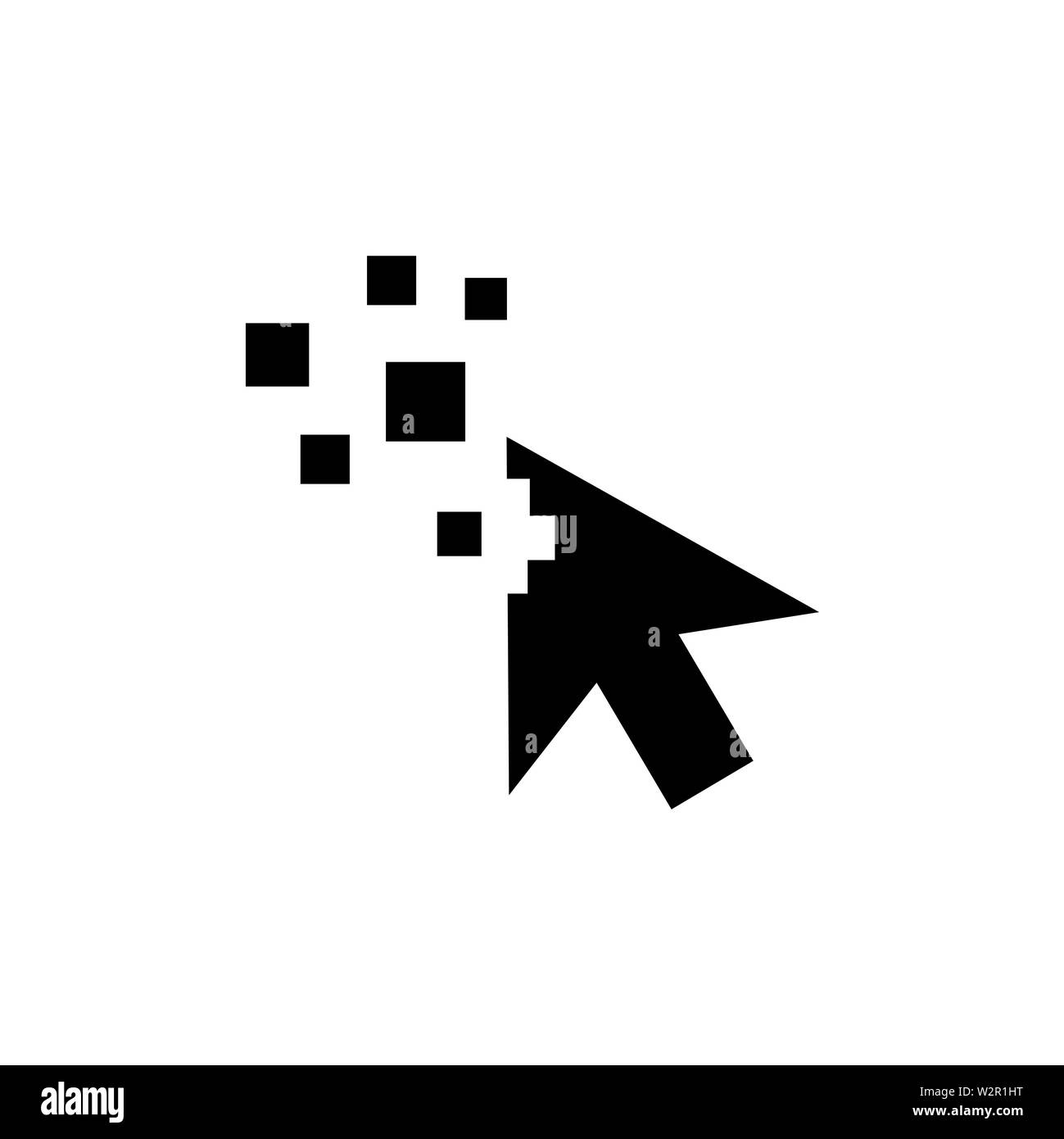Mouse Cursor Icon In Flat Style Vector For App, UI, Websites. Black ...
