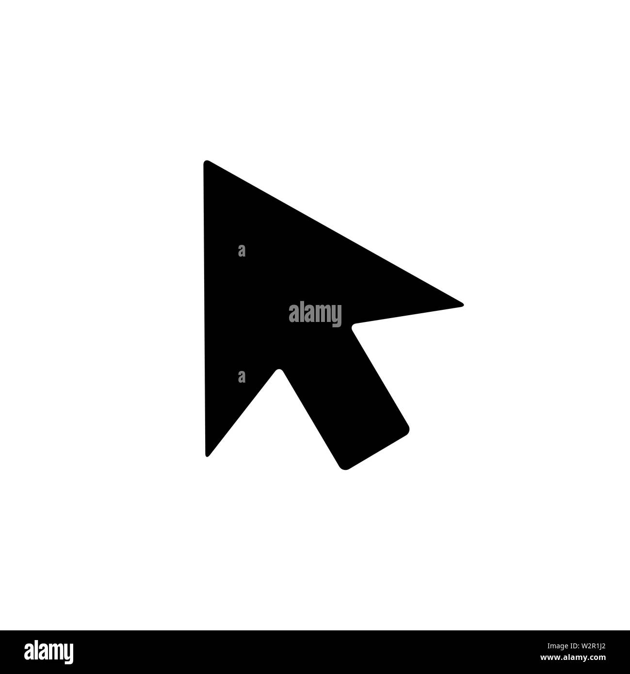 Mouse Cursor Icon In Flat Style Vector For App, UI, Websites. Black ...