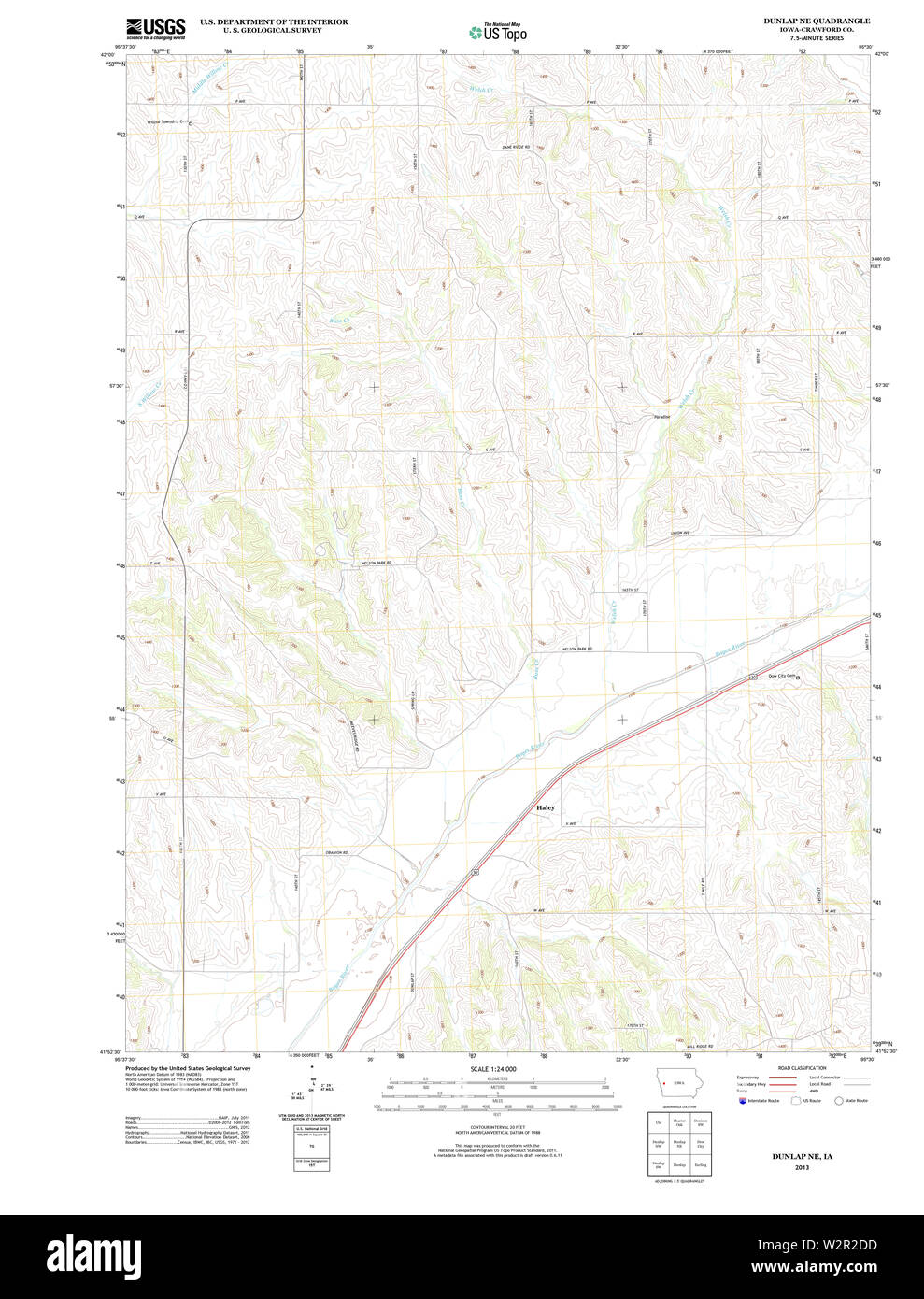 Dunlap map Cut Out Stock Images & Pictures - Alamy