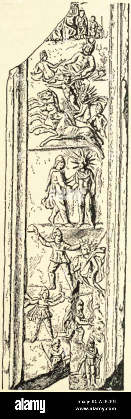 Bas relief from Virunum Stock Photo - Alamy