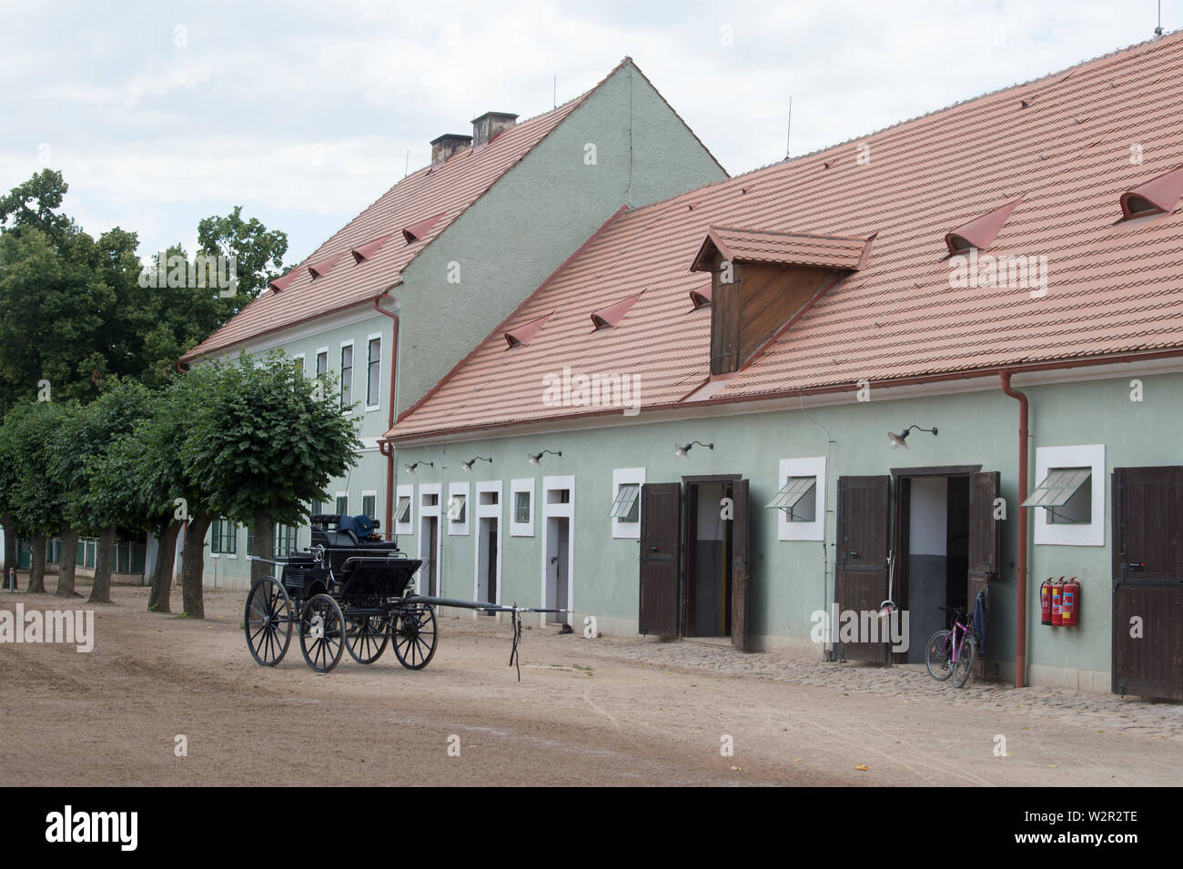 Kladruby Nad Labem, Czech Republic. 10th July, 2019. The Kladruby nad ...
