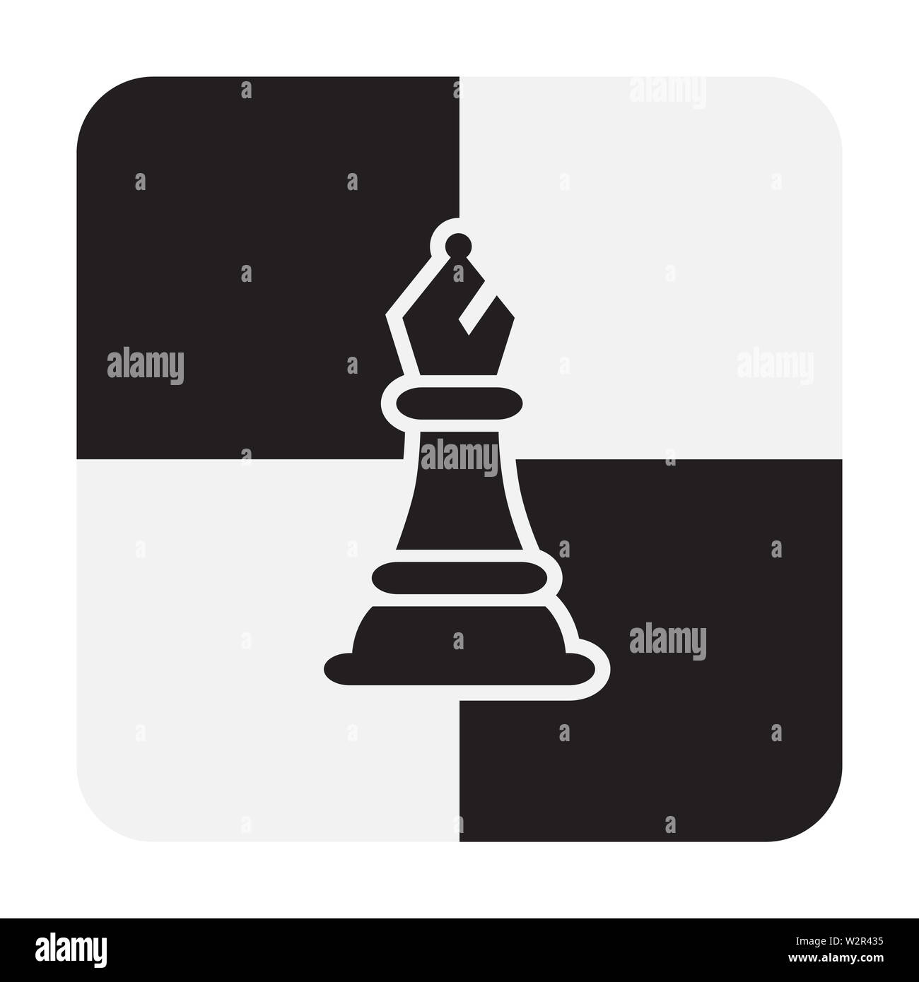 Silhouette king queen chess pieces hi-res stock photography and images ...