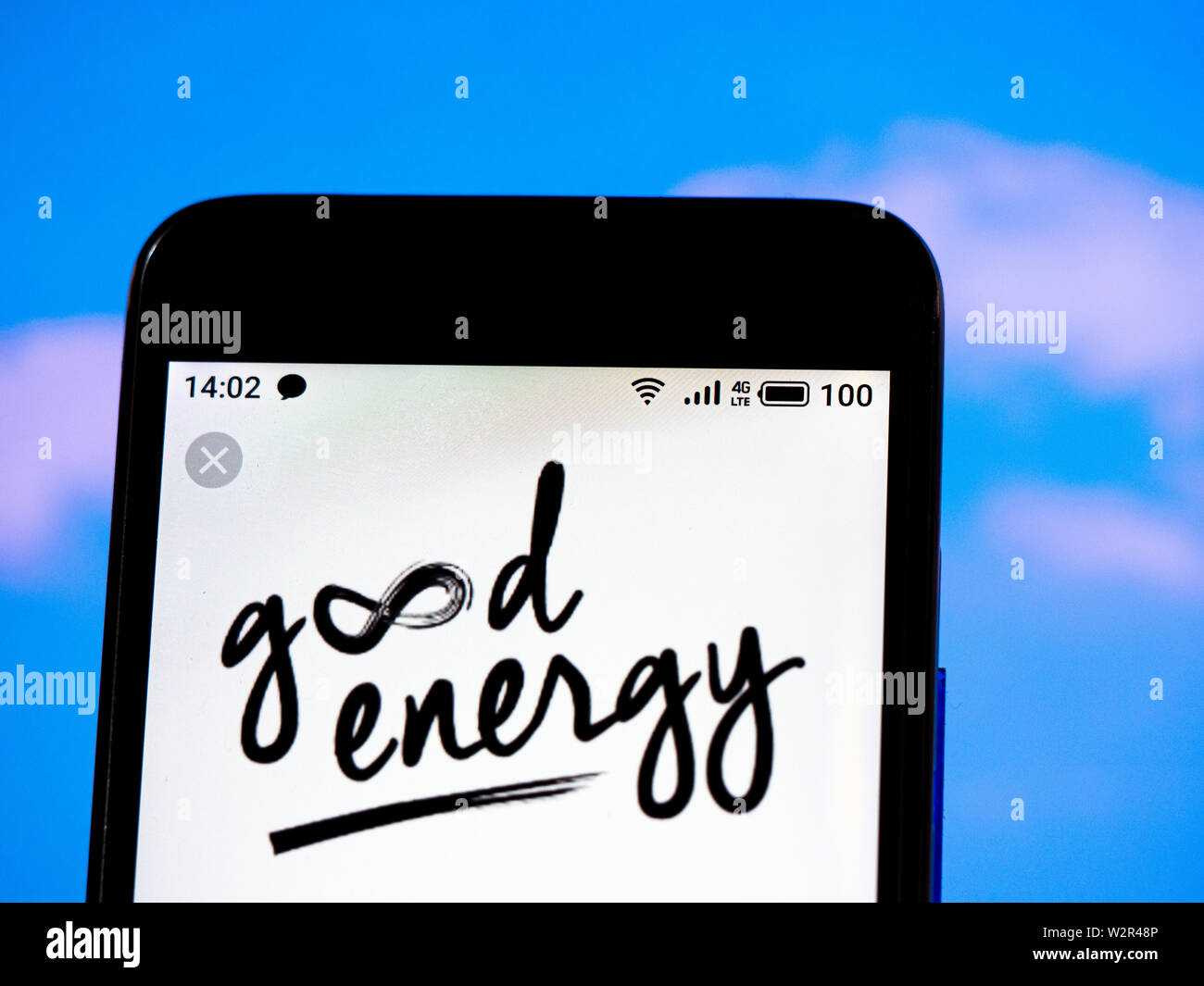 In this photo illustration the Good Energy Group plc logo is seen ...