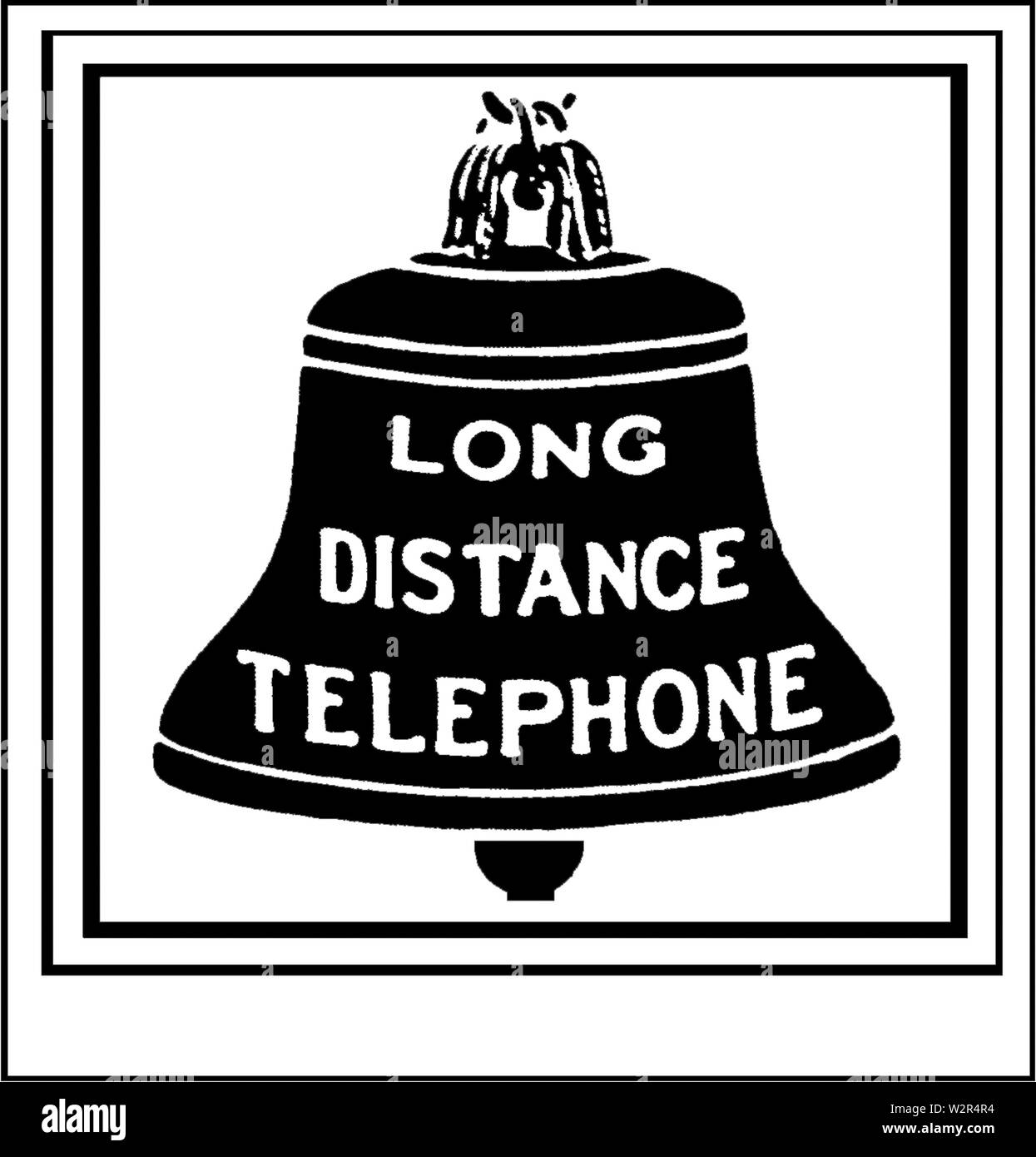 Bell System hires 1889 logo Stock Photo - Alamy