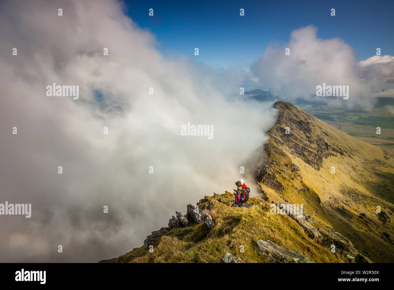 Mount Brandon, Dingle, co. Kerry / Ireland : Spectacular clouds over ...