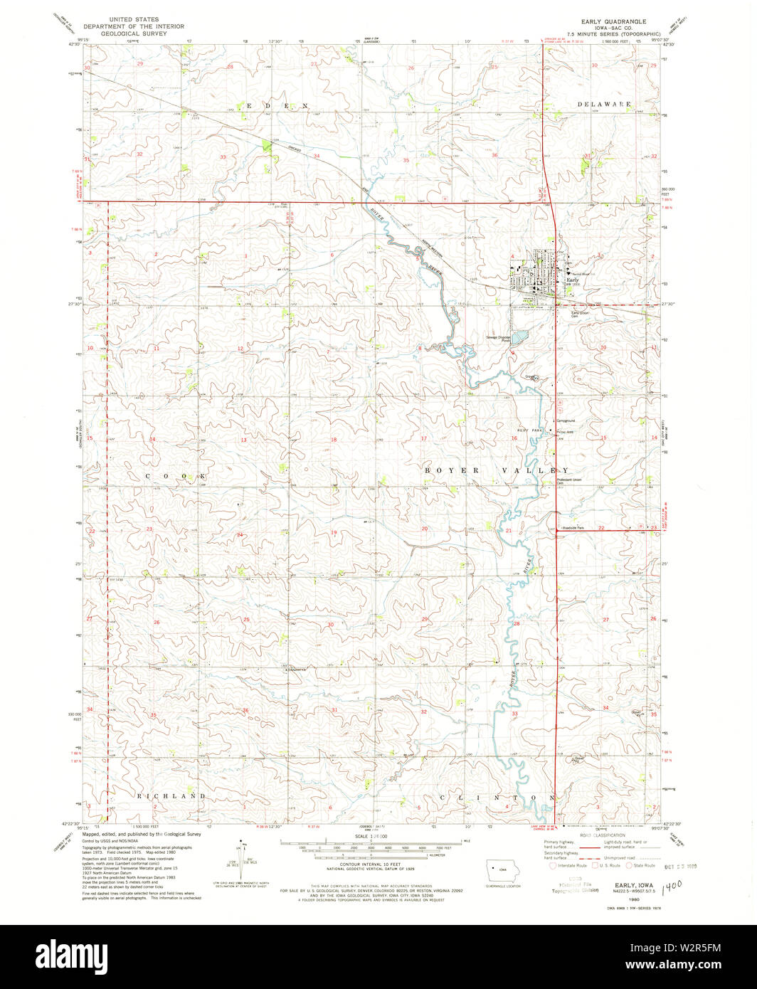 Map of early iowa Cut Out Stock Images & Pictures - Alamy