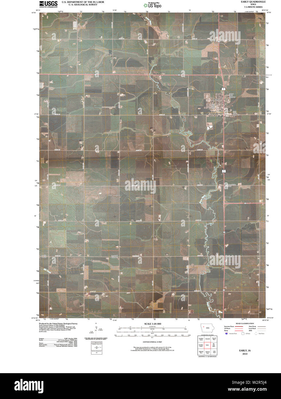 Map of early iowa hi-res stock photography and images - Alamy