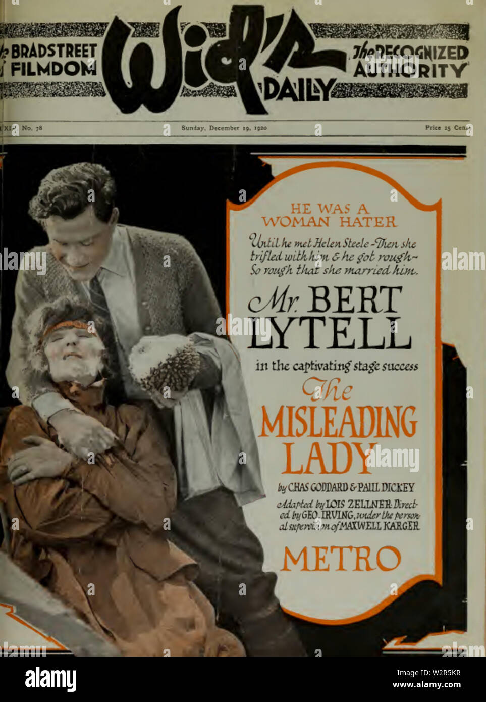 Bert Lytell in The Misleading Lady by George Irving Film Daily 1920 ...