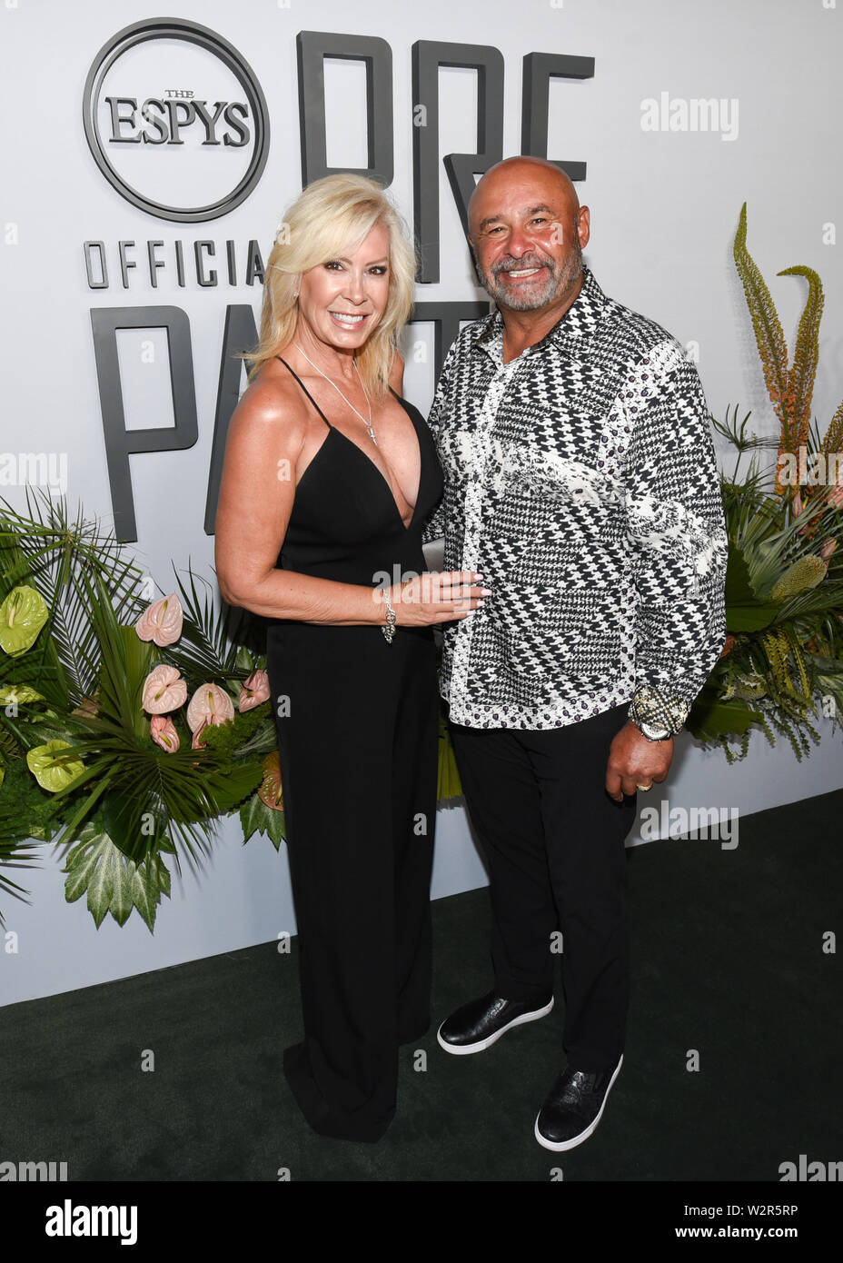 09 July 2019 - Los Angeles, California - Grant Fuhr, Lisa Fuhr. ESPN ...