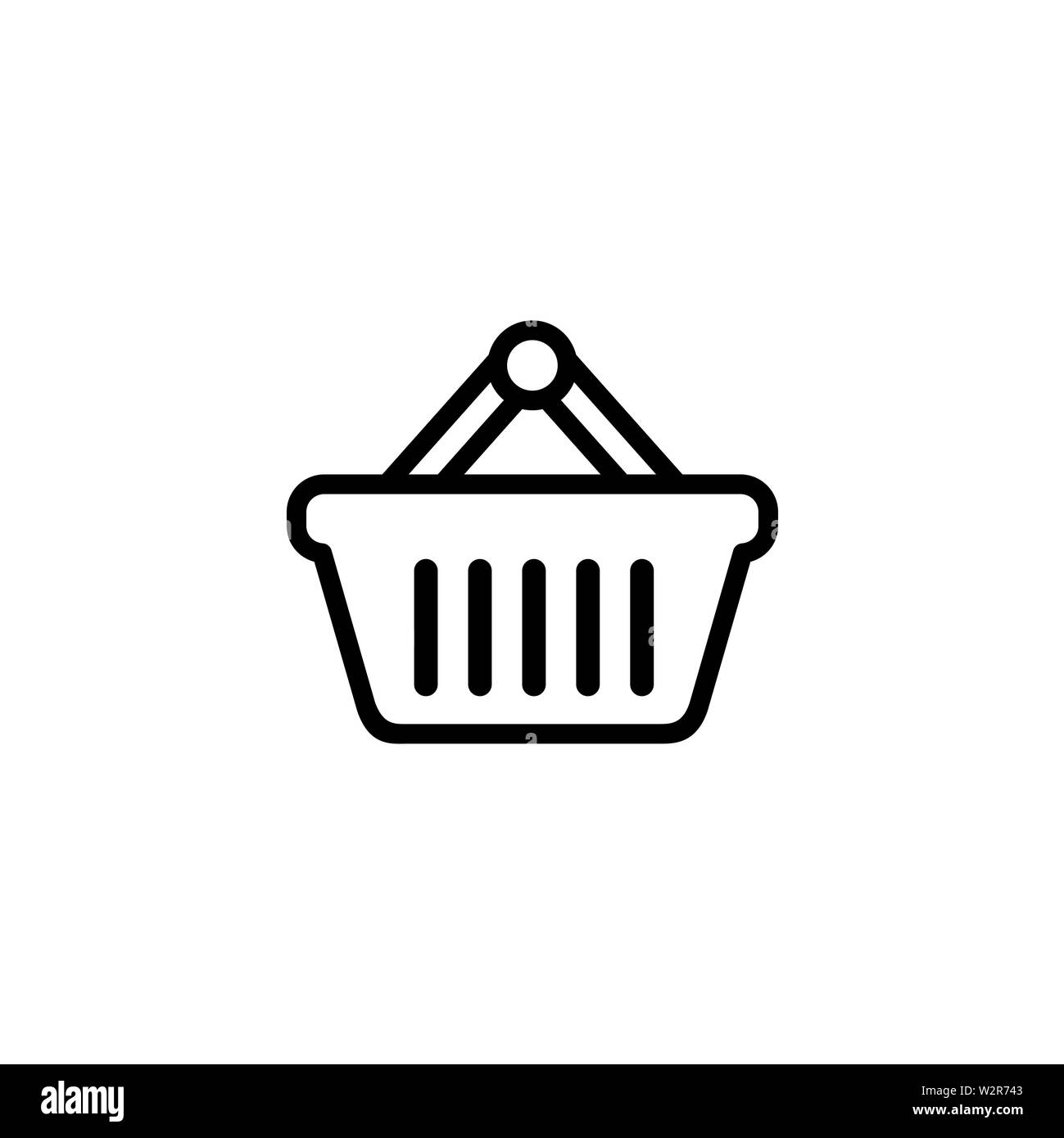 Basket Line Icon In Flat Style Vector Icon For Apps, UI, Websites ...