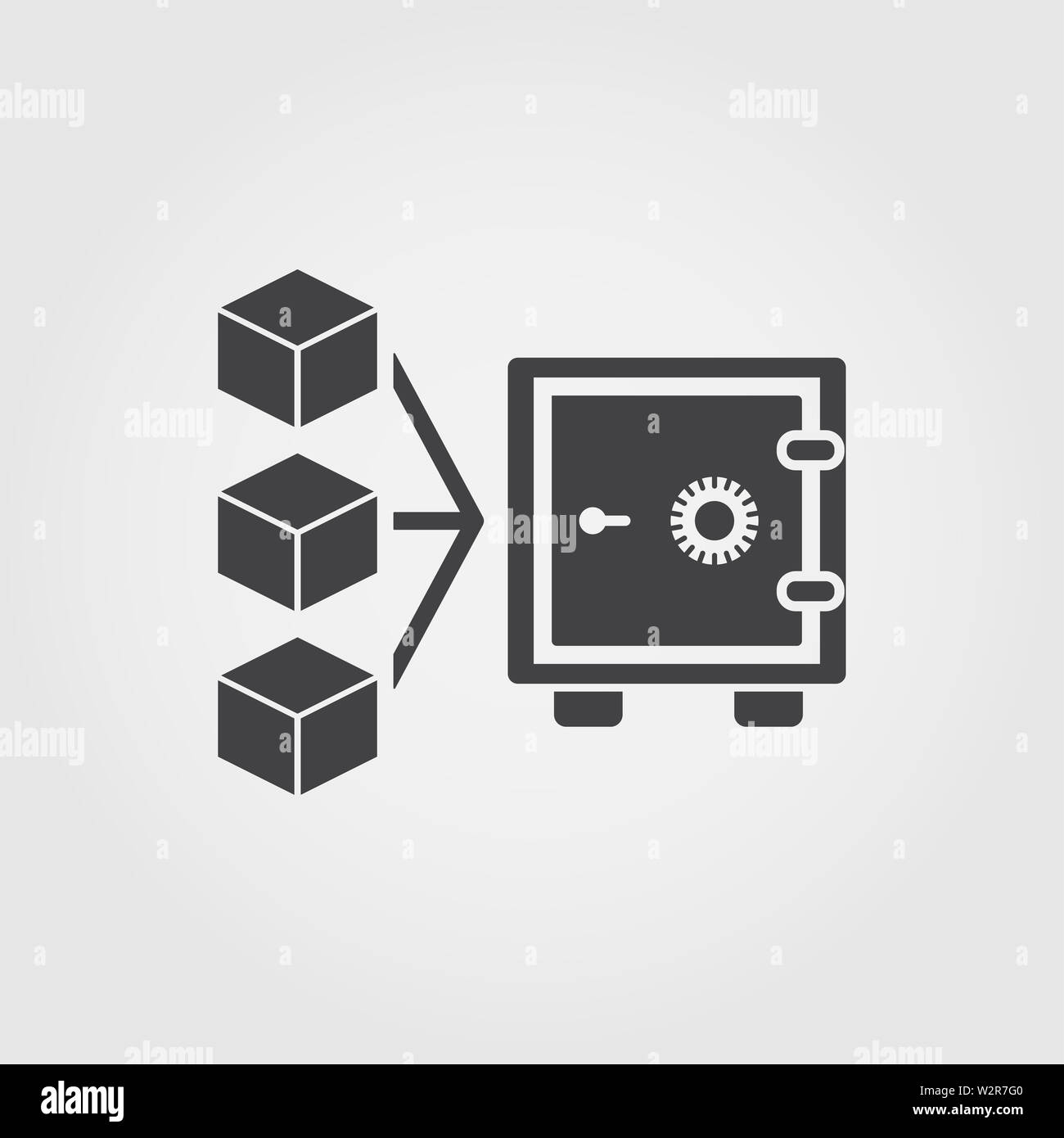 Proof Of Stake Flat Icon Monochrome Creative Design From Blockchain Icons Collection Simple