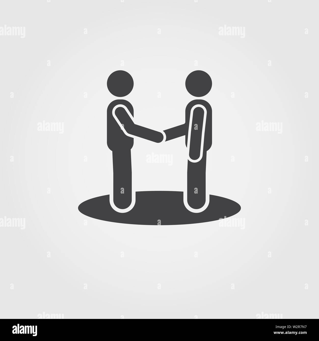 Transaction flat icon. Monochrome creative design from blockchain icons ...