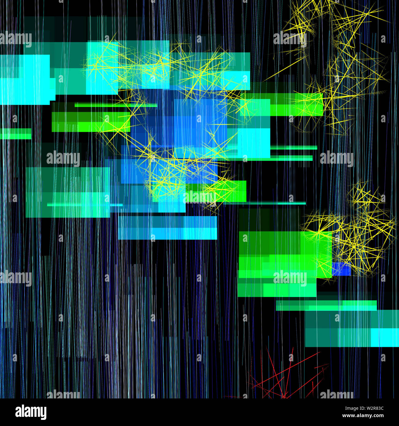 Geometric abstract. Modern digital art Stock Photo - Alamy