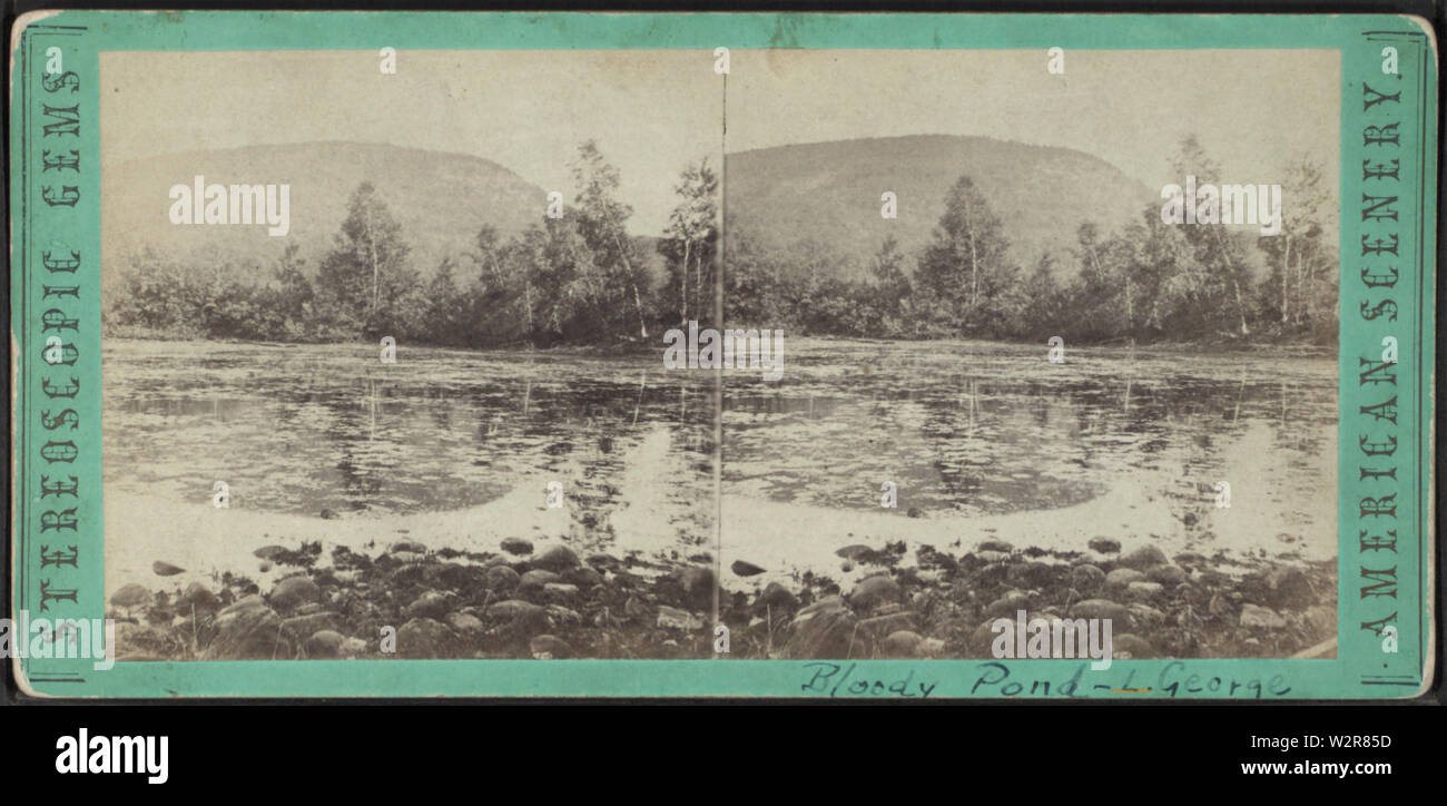 Bloody Pond, Lake George, NY, from Robert N Dennis collection of ...