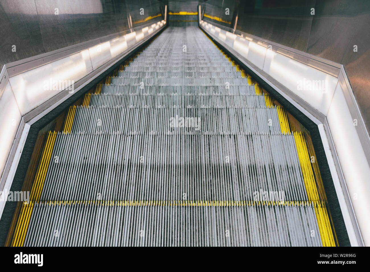 Escalator stairs in modern building Stock Photo - Alamy