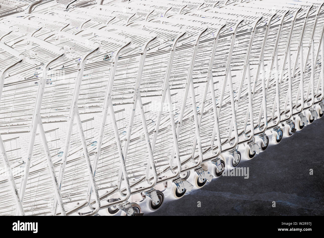 Stacked metal carts hi-res stock photography and images - Alamy