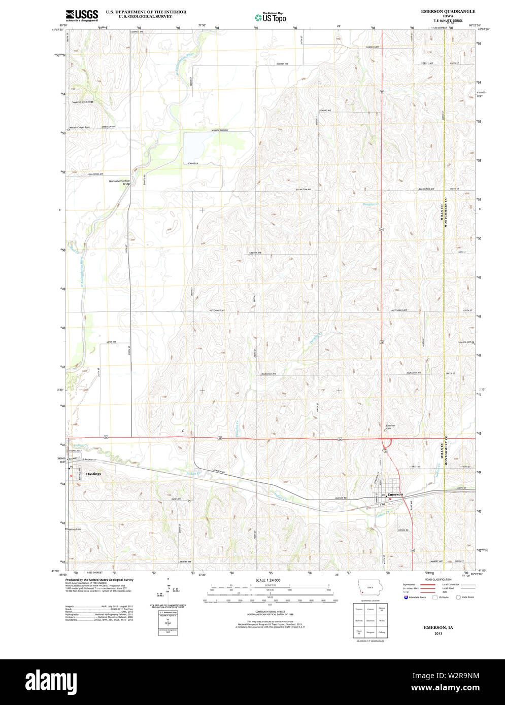 Emerson map Cut Out Stock Images & Pictures - Alamy