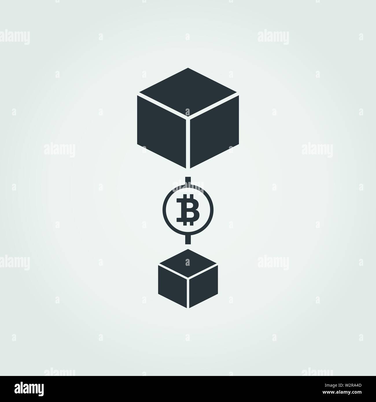 Transaction Fee Flat Icon Monochrome Creative Design From Blockchain